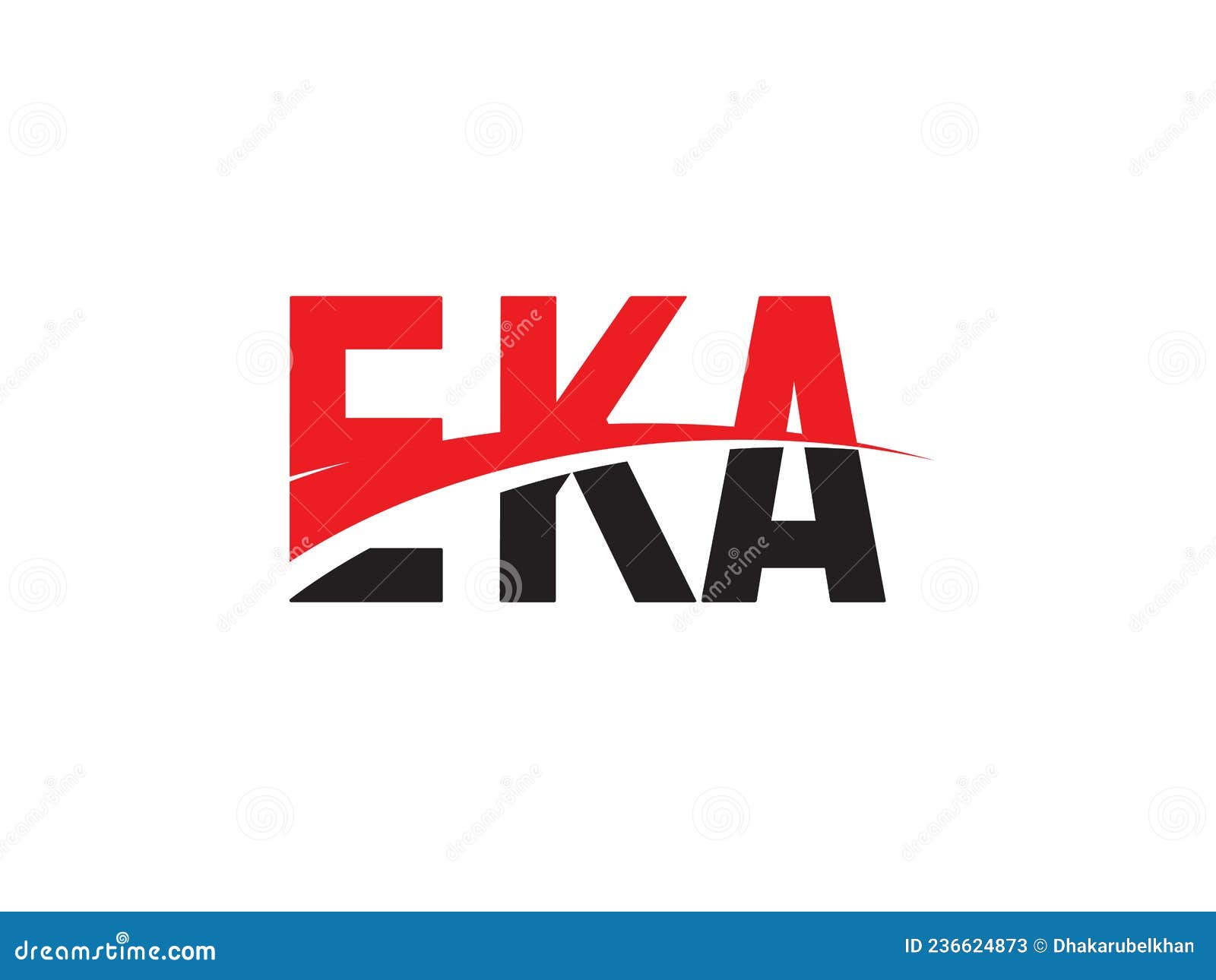 EKA Letter Initial Logo Design Vector Illustration Stock Vector ...