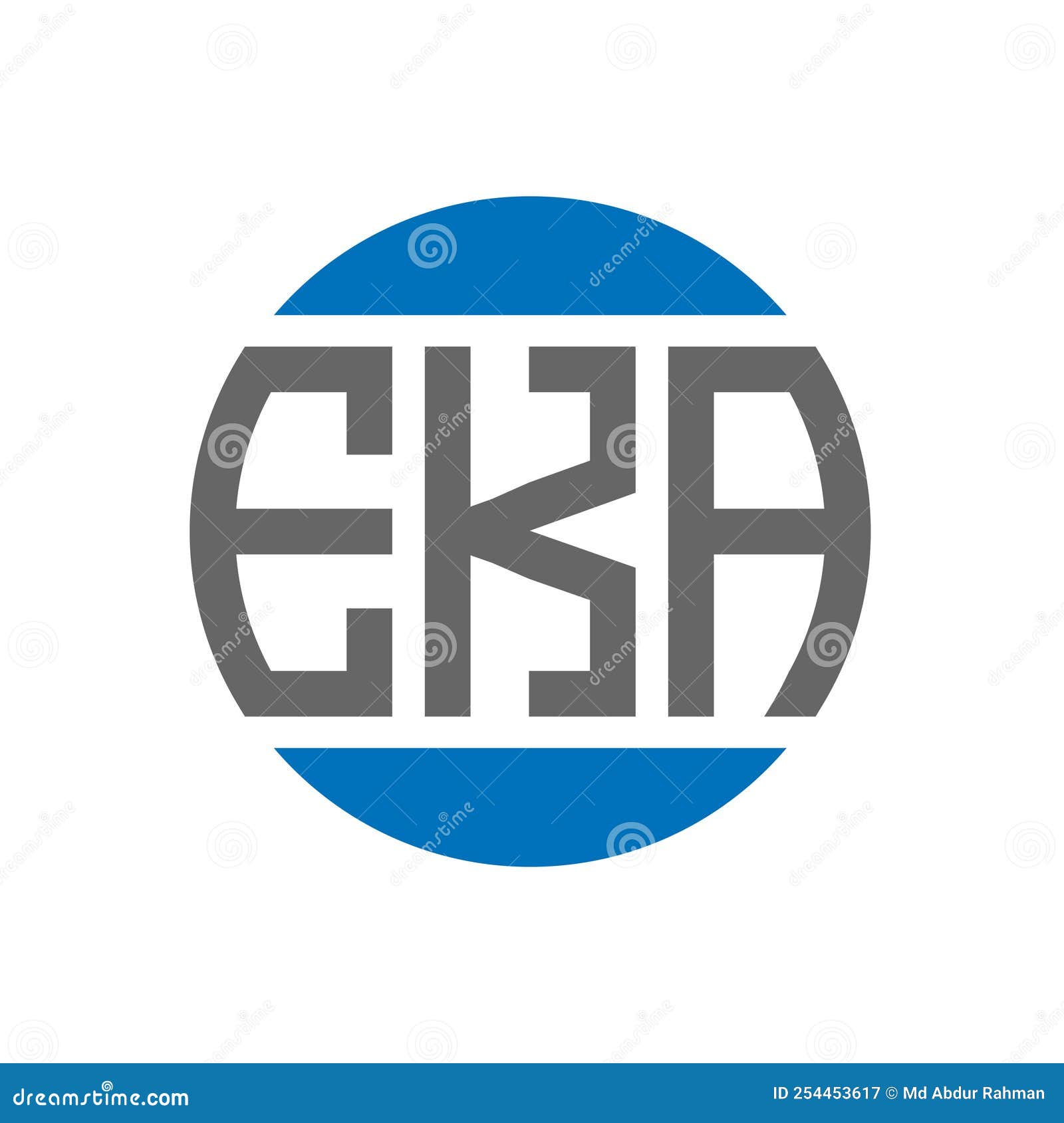 EKA Letter Logo Design on White Background. EKA Creative Initials ...