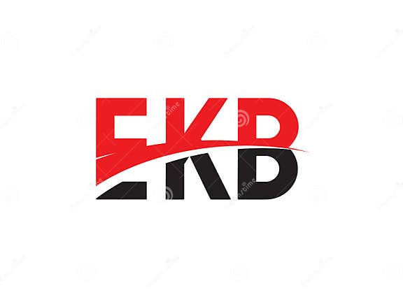 EKB Letter Initial Logo Design Vector Illustration Stock Vector ...
