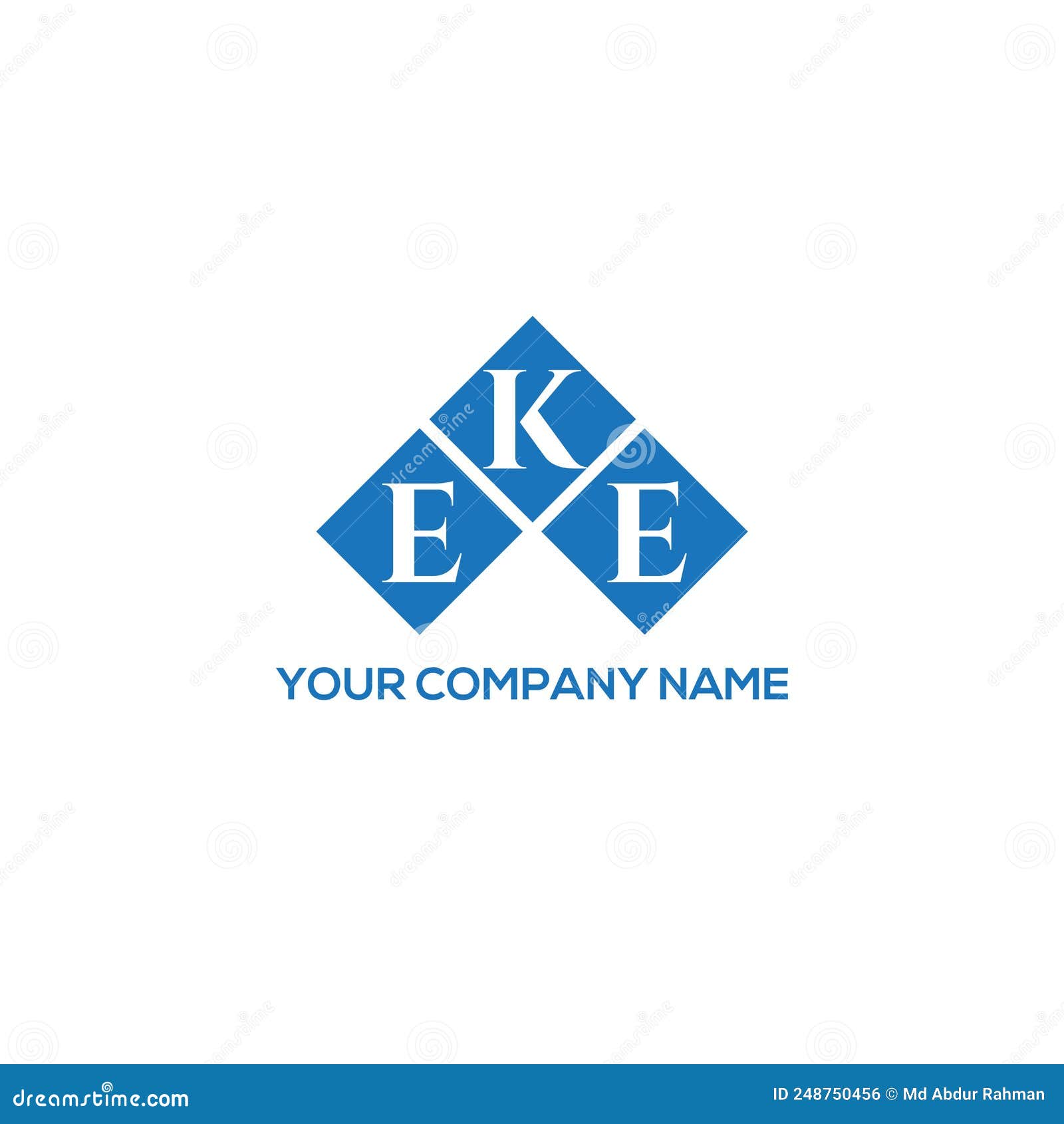 EKE Letter Logo Design on WHITE Background. EKE Creative Initials ...