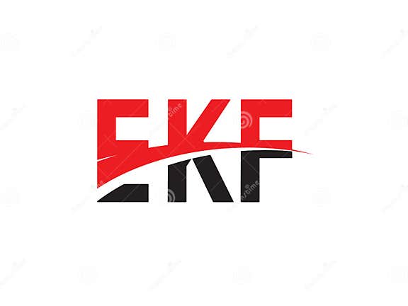 EKF Letter Initial Logo Design Vector Illustration Stock Vector ...