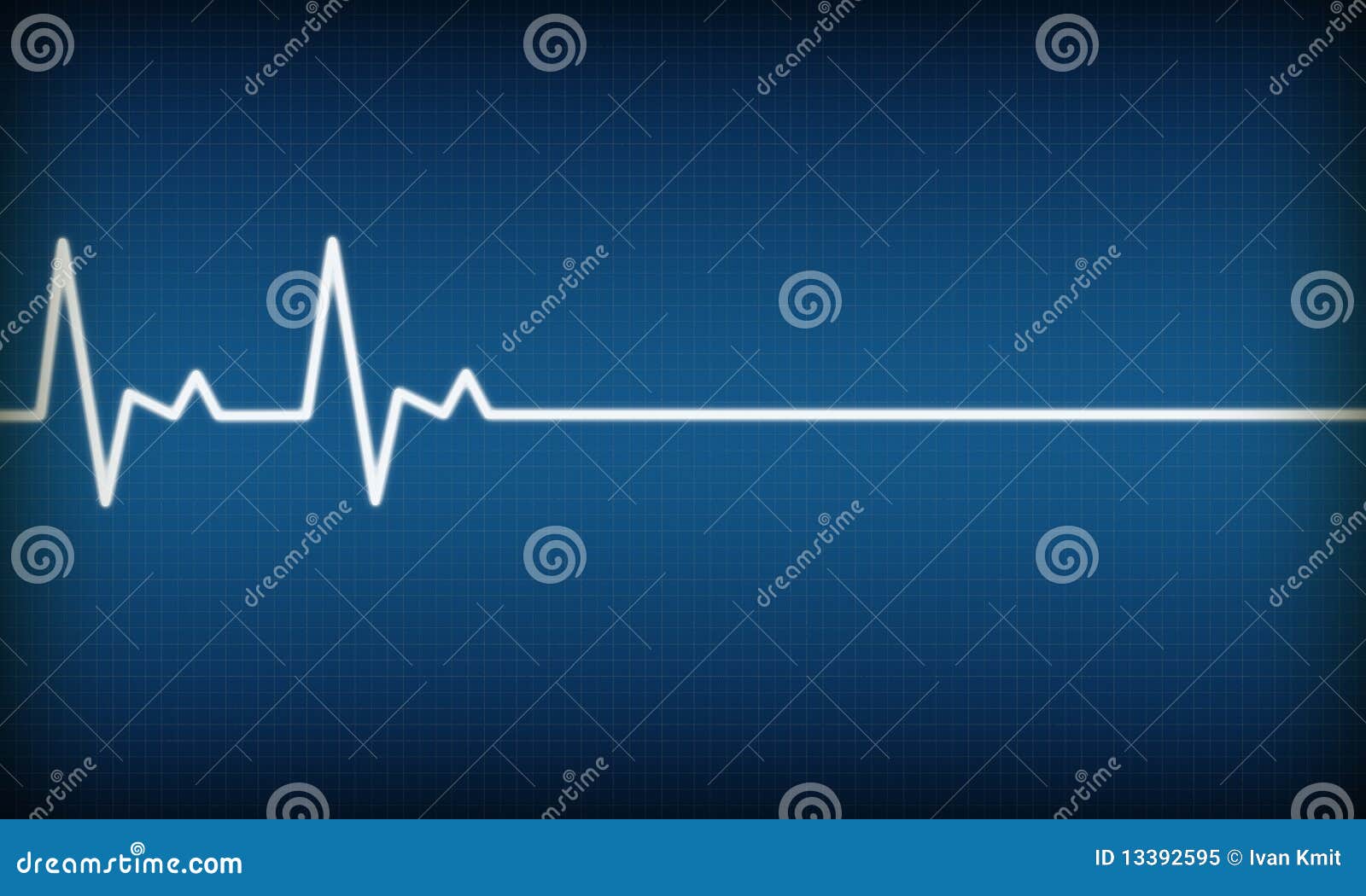 EKG stock illustration. Illustration of heart, death - 13392595