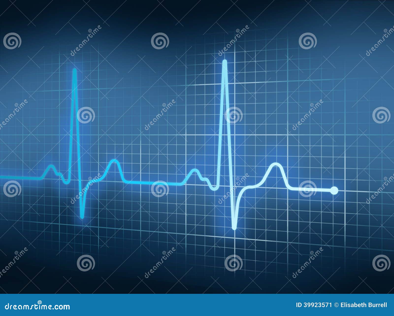 EKG stock illustration. Illustration of examining, dimensional - 39923571
