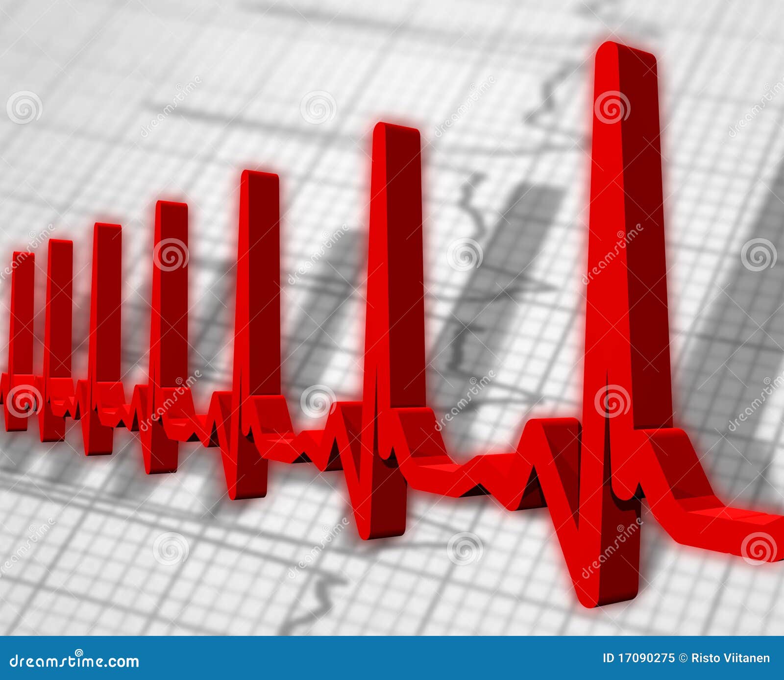 Ekg/ecg pulse diagram stock illustration. Illustration of ...