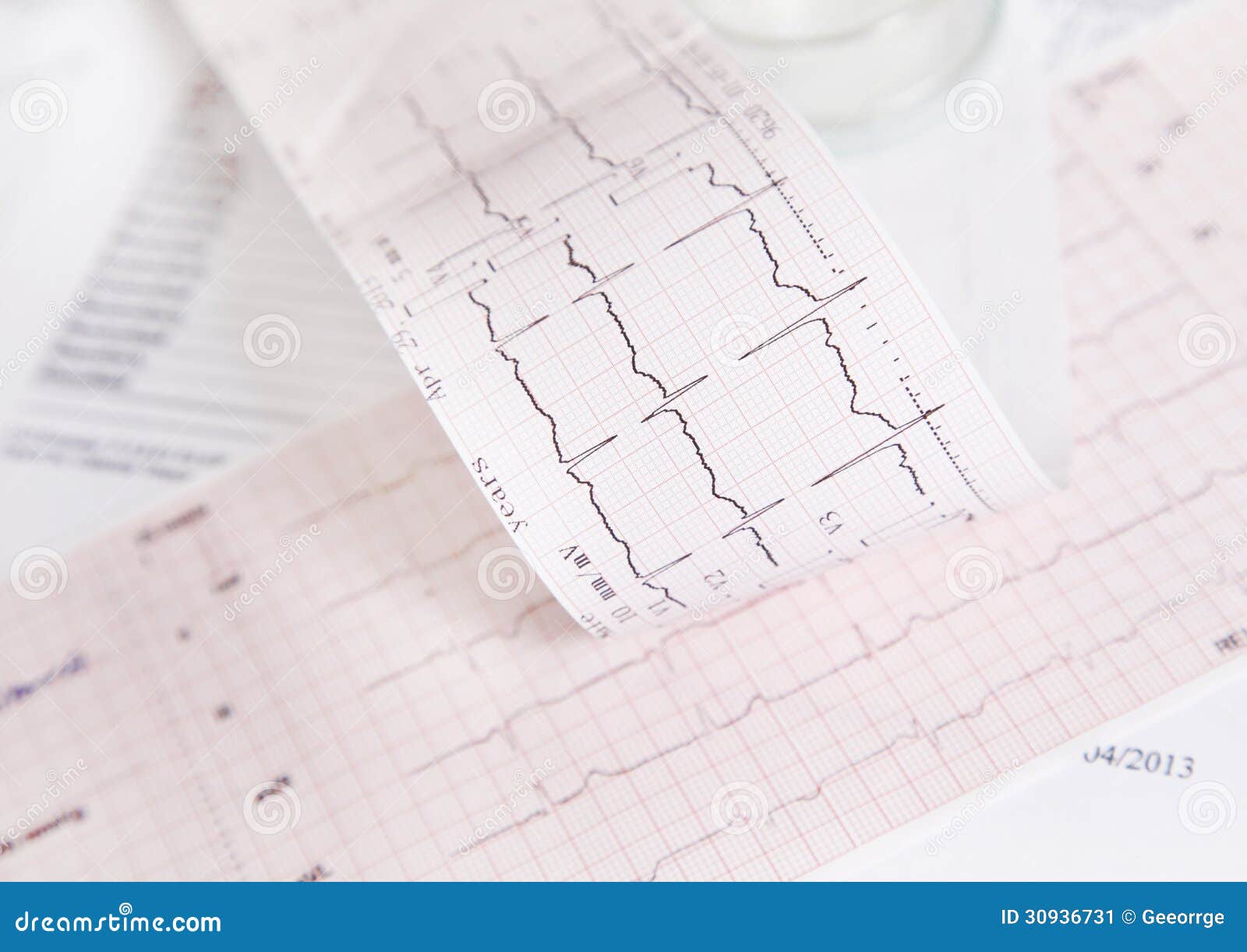 EKG heart rate control stock image. Image of circulation - 30936731