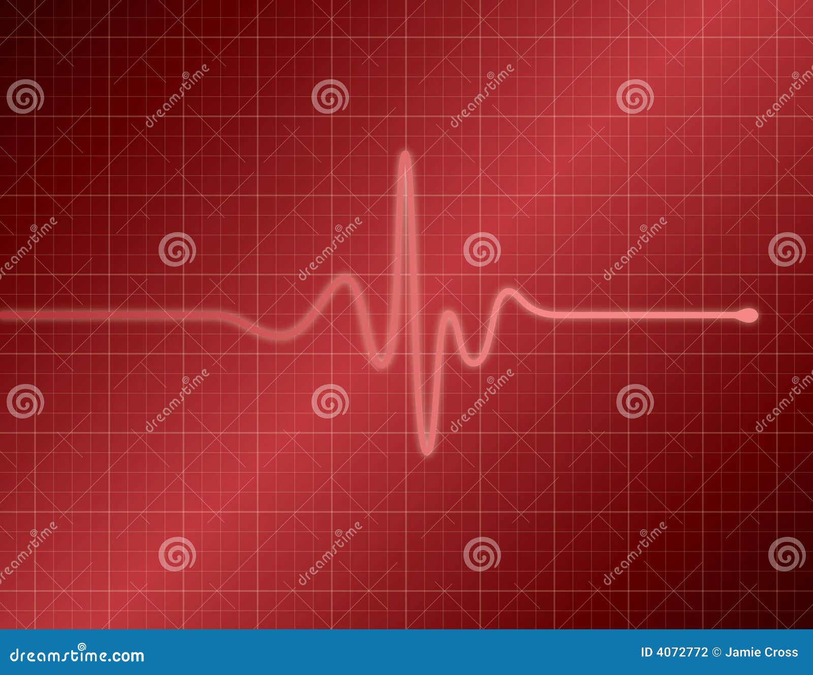 EKG - Red stock vector. Illustration of readout, pulse - 4072772