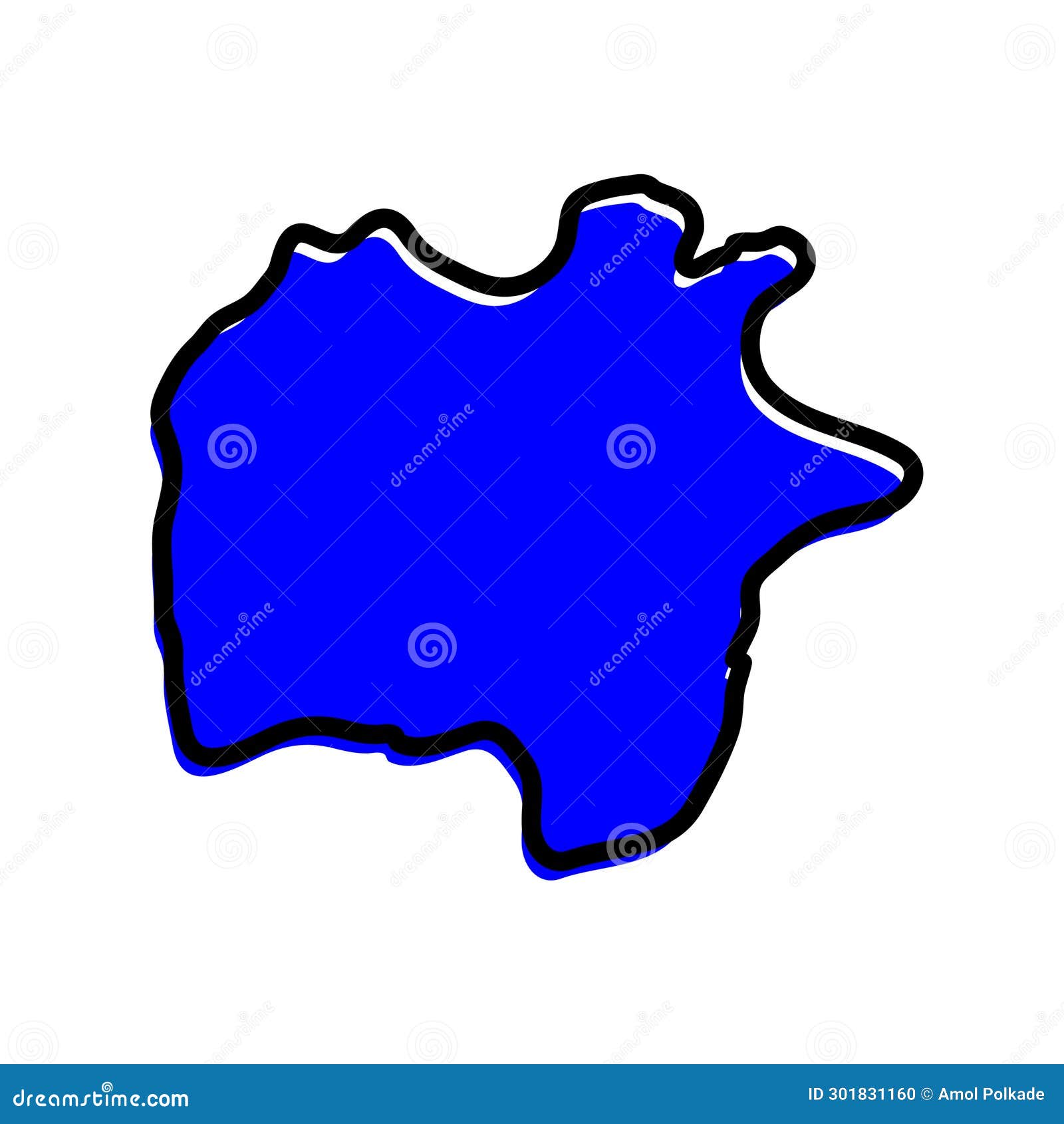 Ekiti State of Nigeria Vector Map Illustration Stock Illustration ...