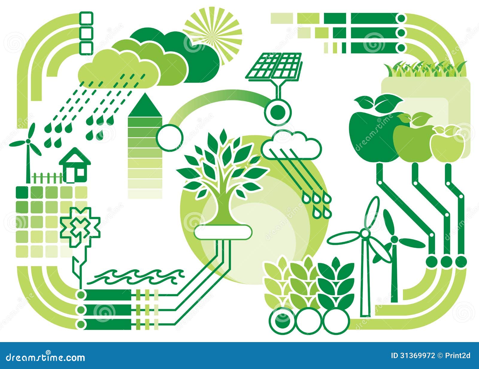 Eko grafik stock illustration. Illustration of infographics - 31369972