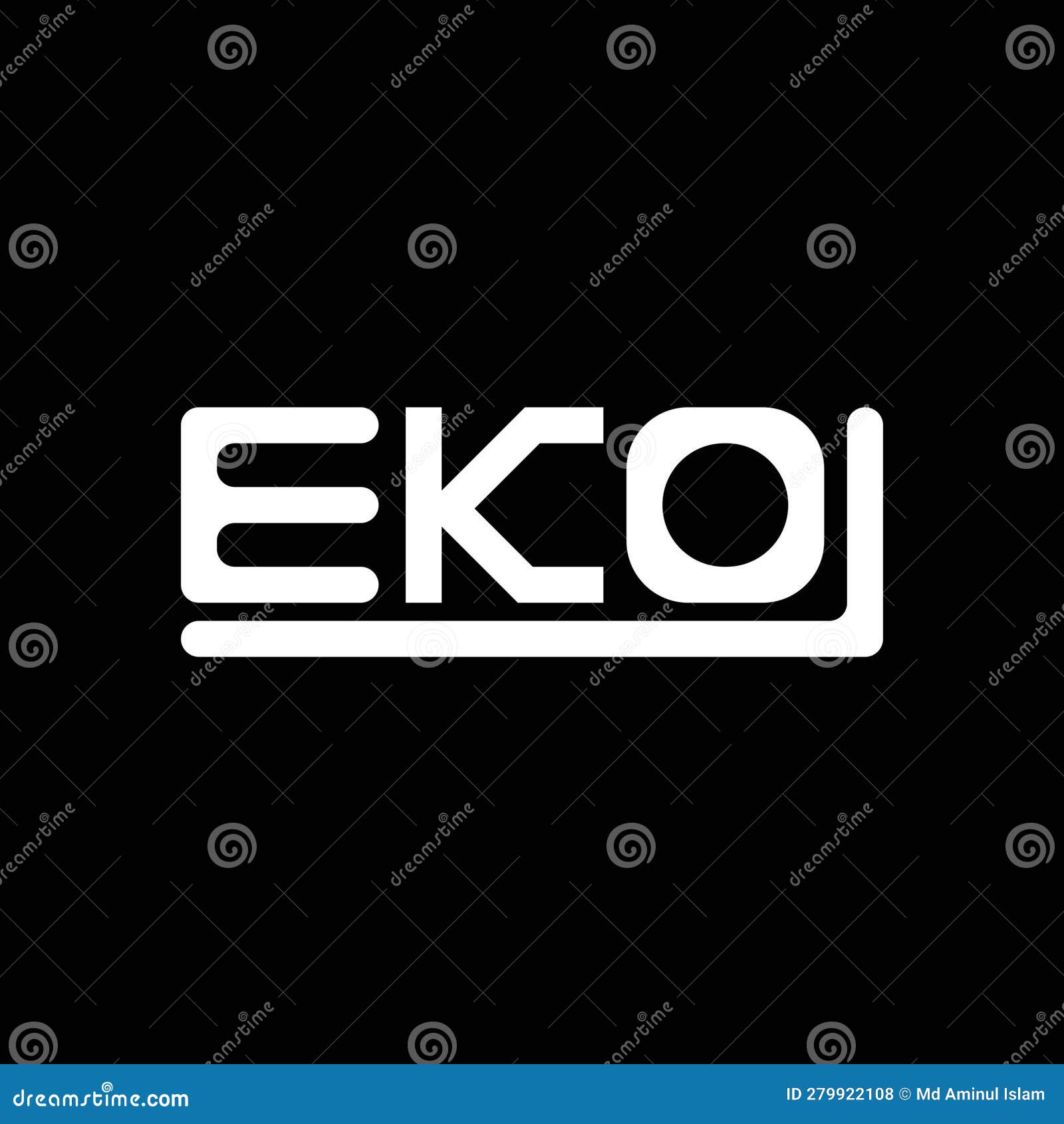 EKO Letter Logo Creative Design With Vector Graphic, EKO ...