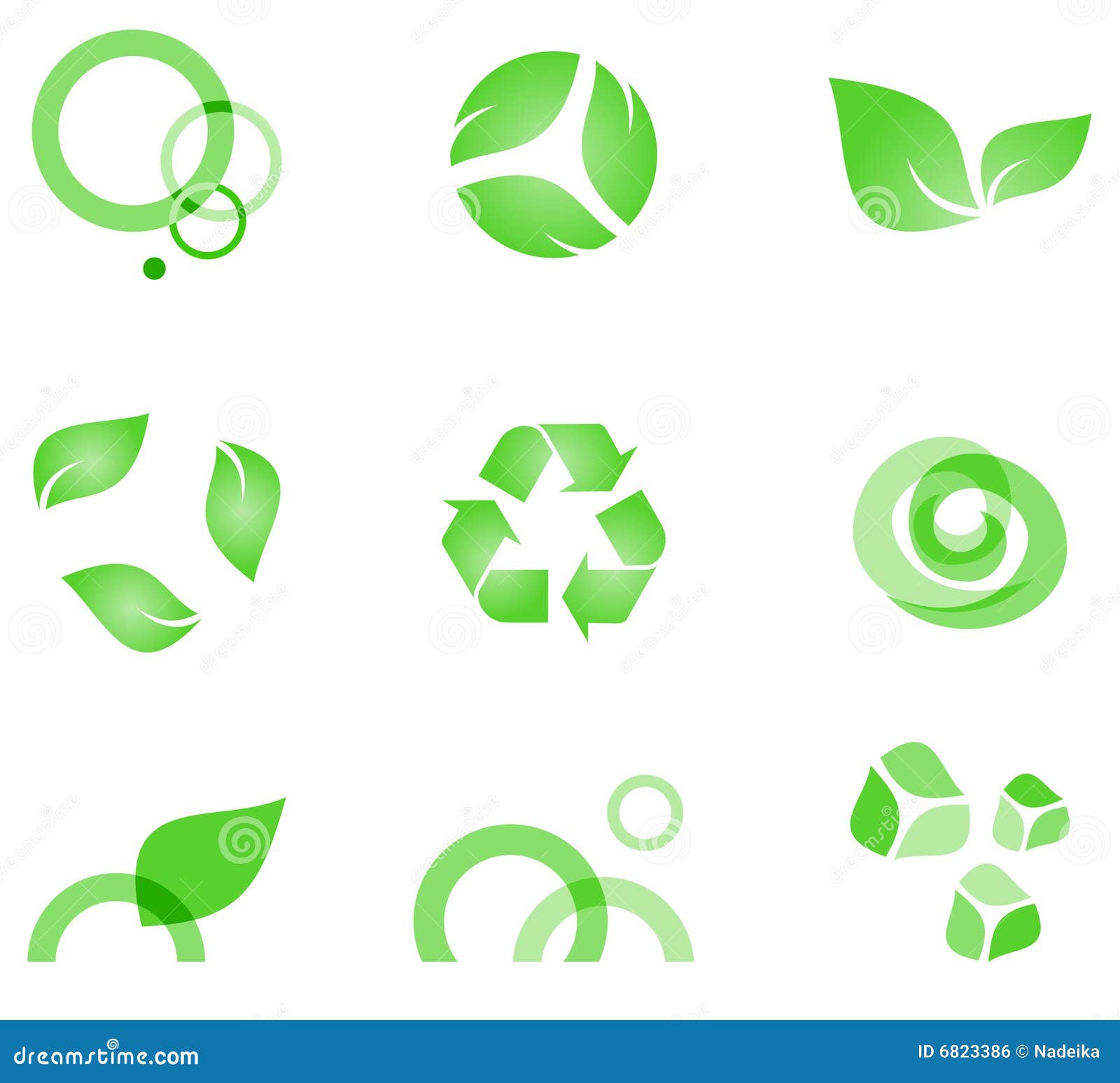 Eko-symbols stock vector. Illustration of letterhead, business - 6823386