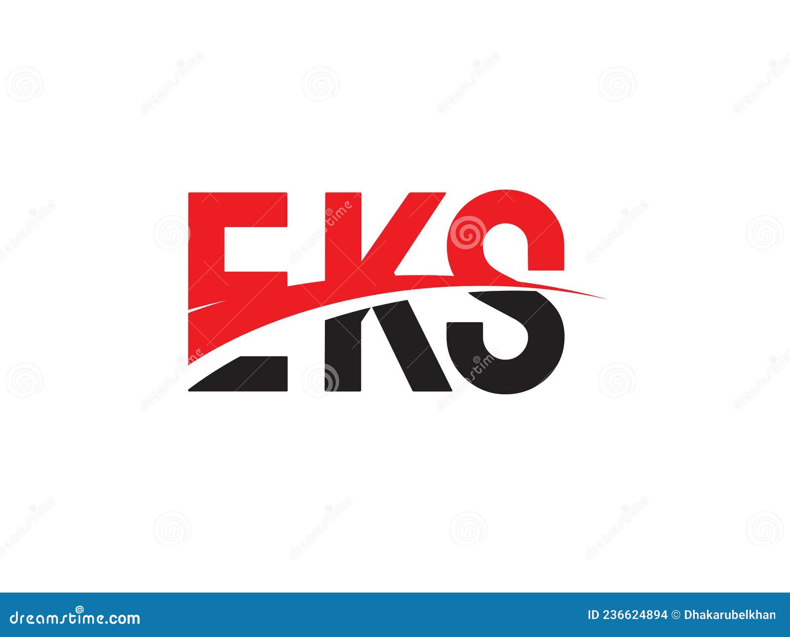 EKS Letter Initial Logo Design Vector Illustration Stock Vector ...