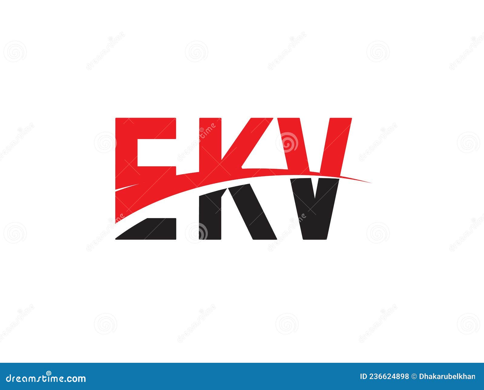 EKV Letter Initial Logo Design Vector Illustration Stock Photo - Image ...