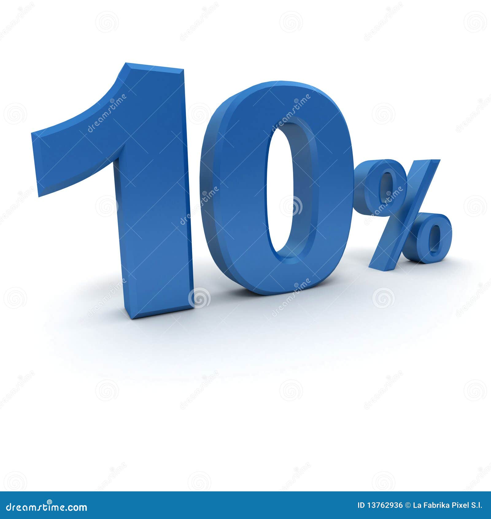 El 10% en azul stock de ilustración. Ilustración de ideas - 13762936