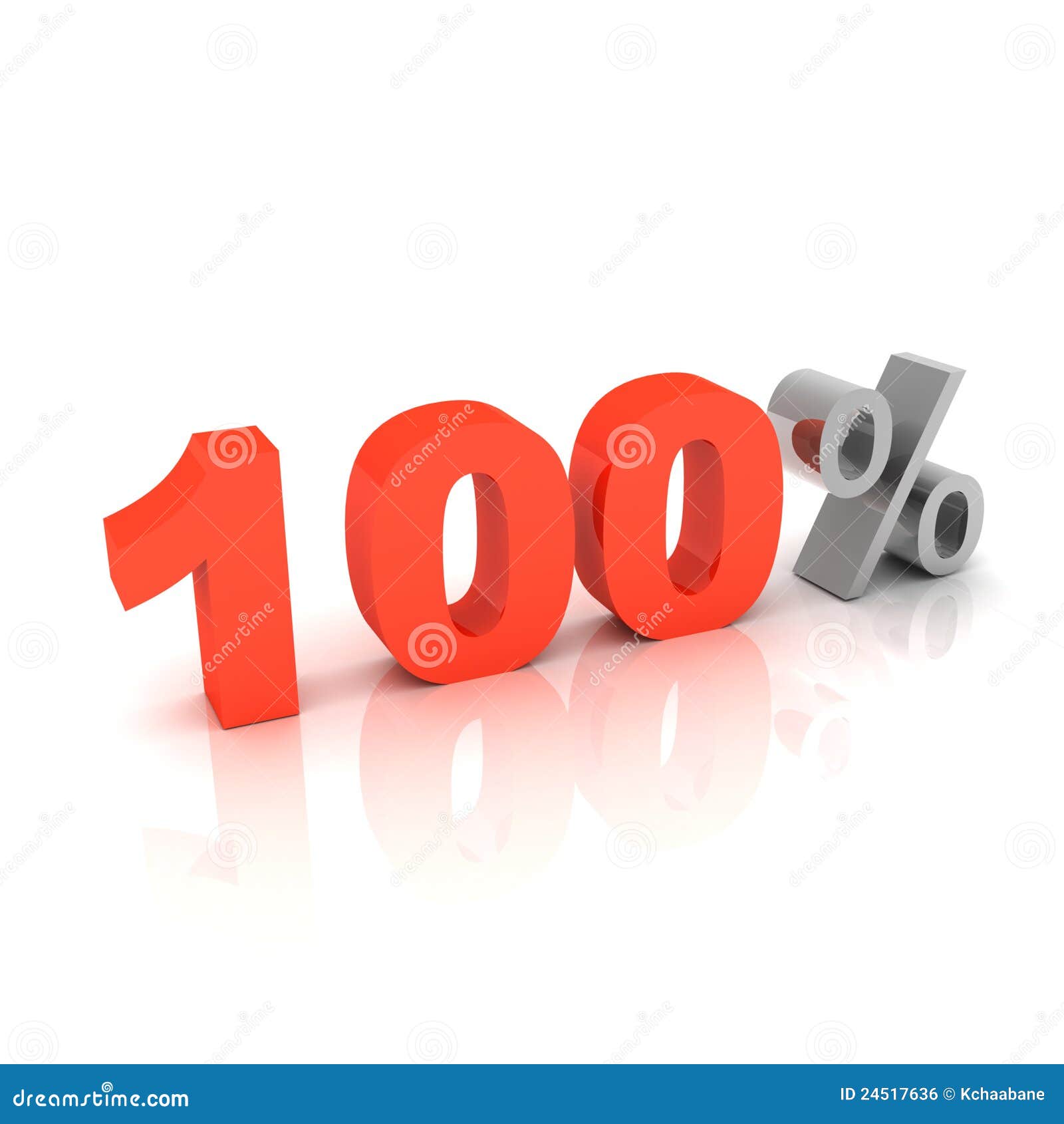 El 100 Por Ciento 3d Imagen de archivo libre de regalías - Imagen: 24517636