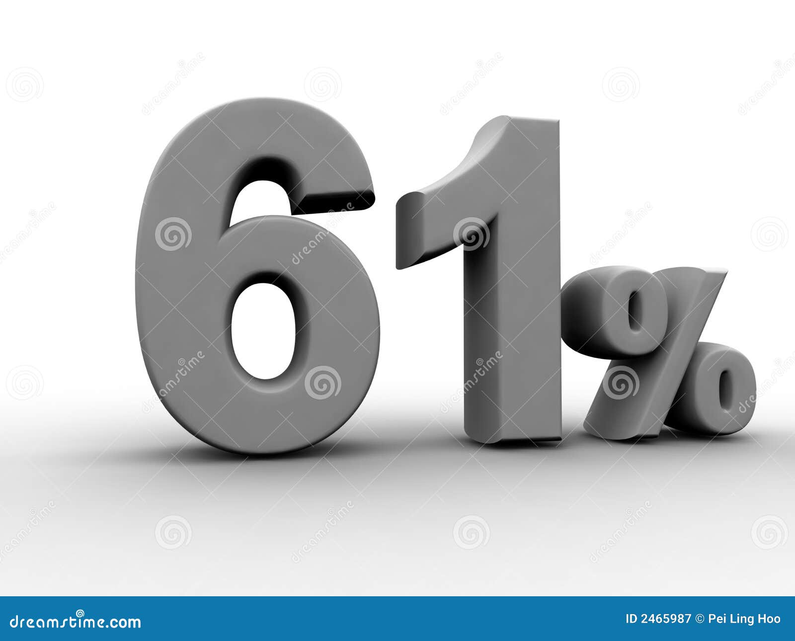 El 61 por ciento stock de ilustración. Ilustración de muestra - 2465987