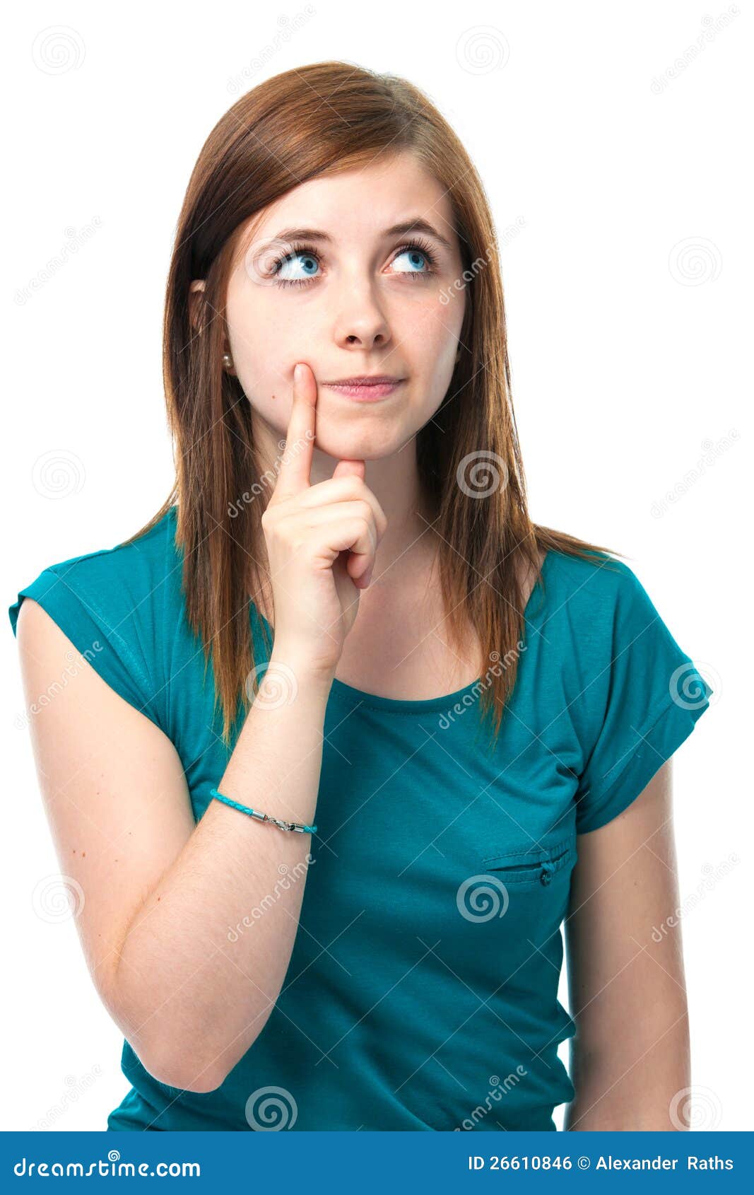 El Adolescente Está Pensando Foto de archivo - Imagen de copia, retrato ...