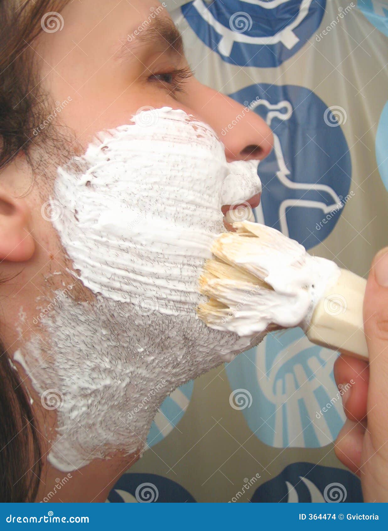 El afeitar foto de archivo. Imagen de hombres, cara, barba - 364474