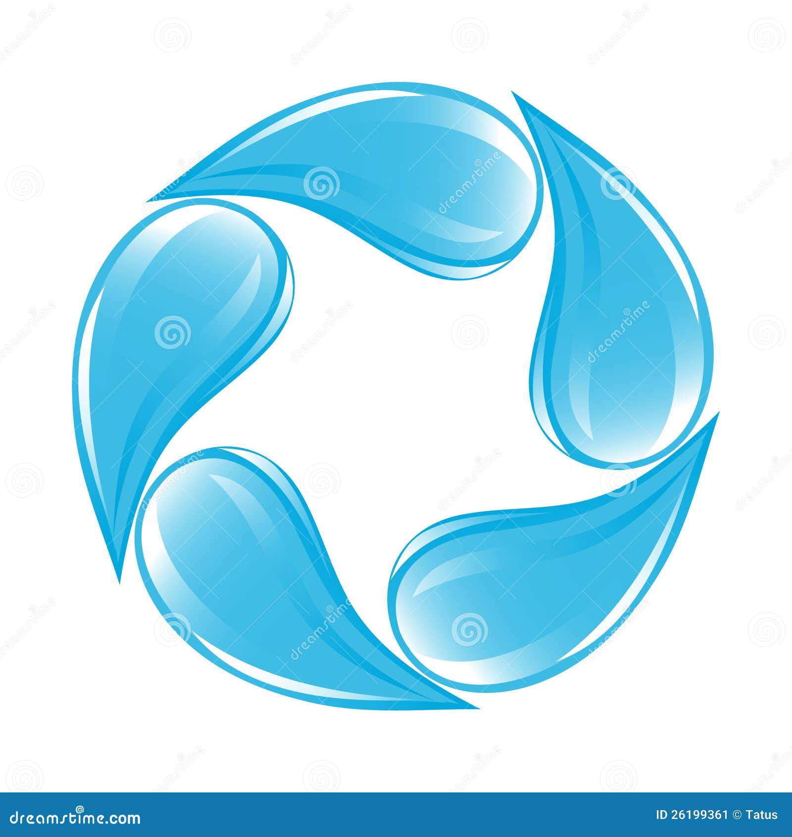 El agua clara cae el icono ilustración del vector. Ilustración de ...