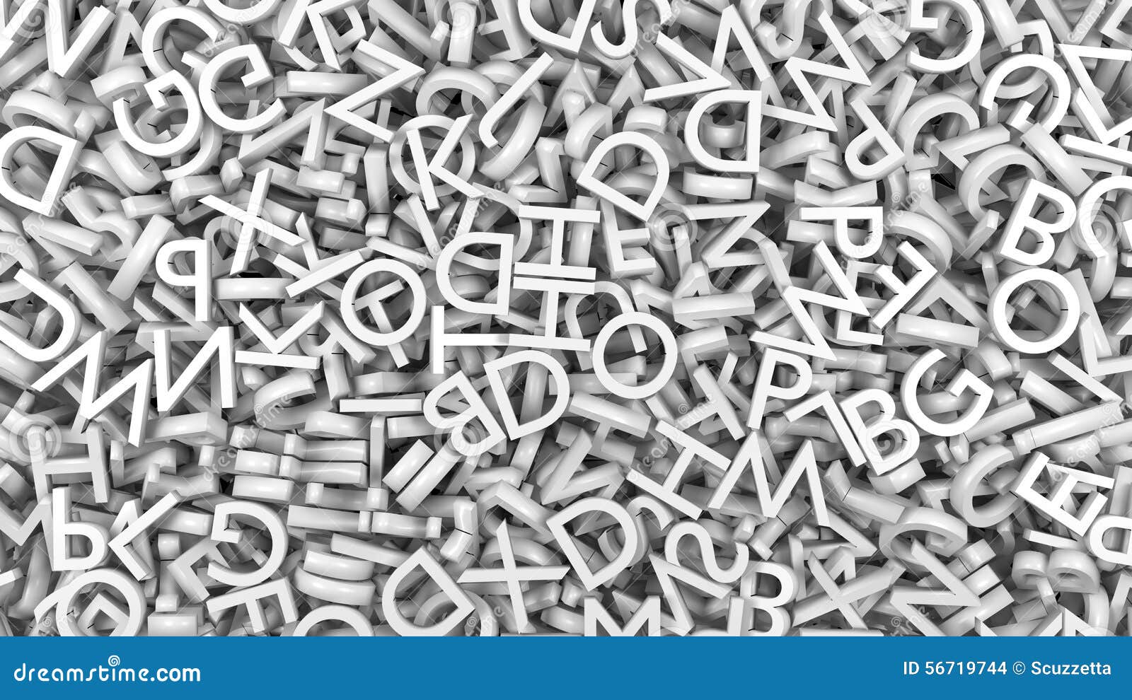 El Alfabeto Pone Letras a Blanco Stock de ilustración - Ilustración de ...