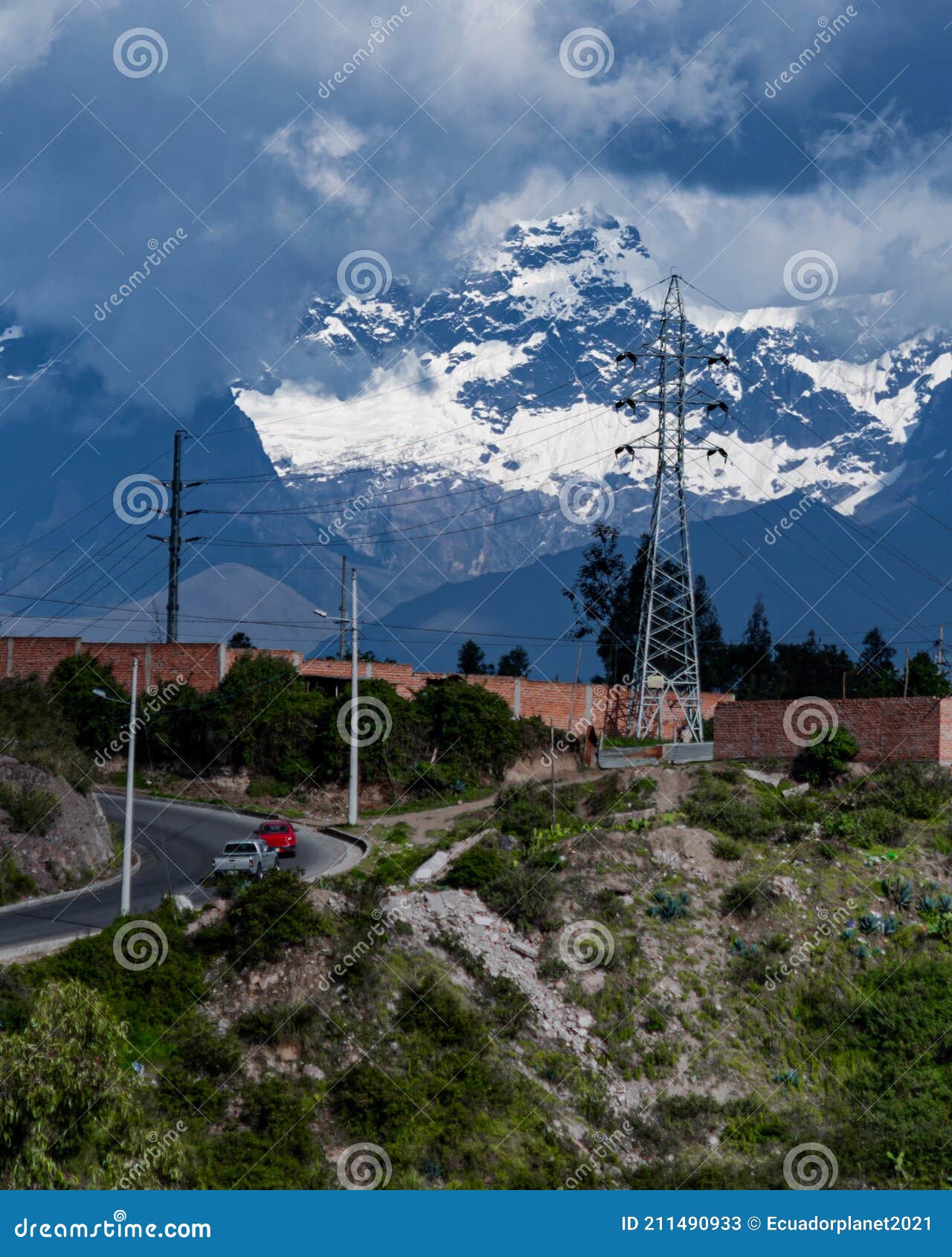 El Altar Volcano, a Beatifull Mountain in Ecuador Stock Image - Image ...