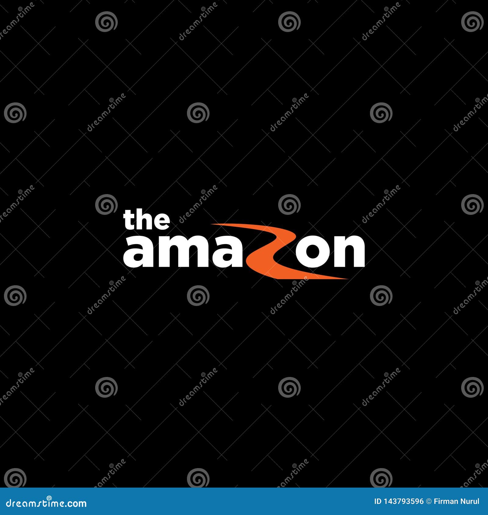 El Amazonas Logo Template Vector Foto editorial - Ilustración de bosque ...