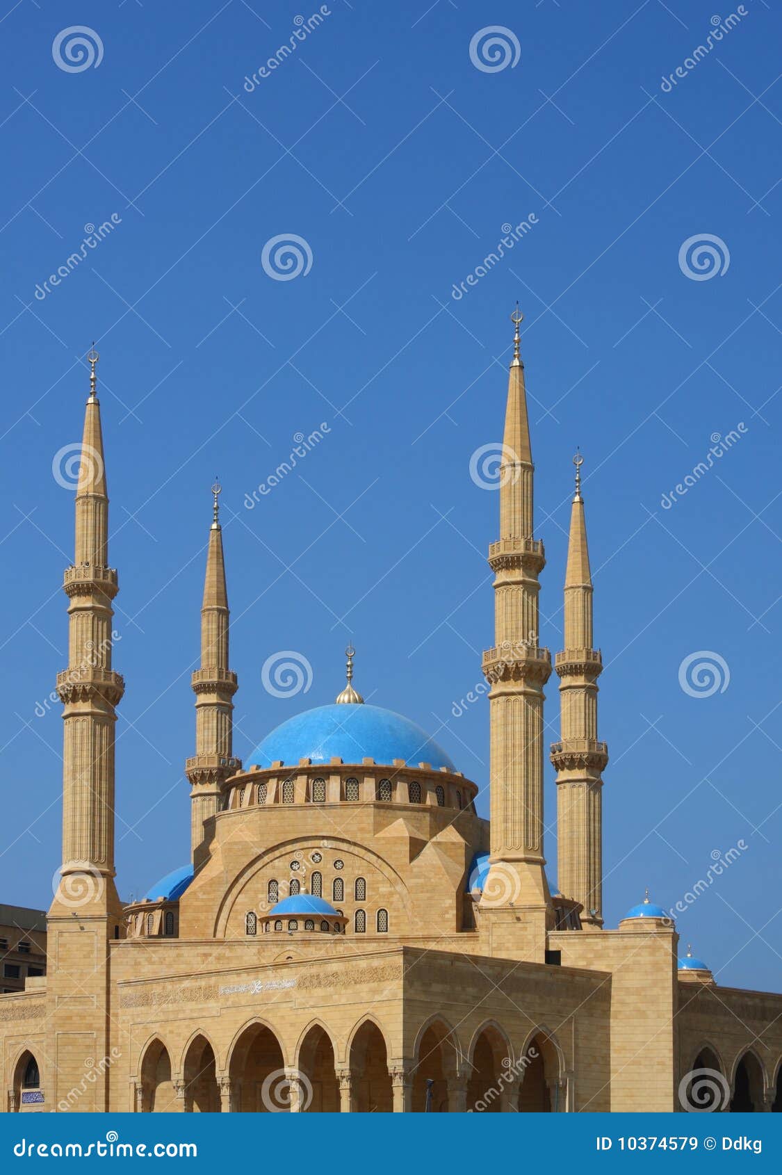 El-Amin Mosque (Beirut-Lebanon) Stock Image - Image of downtown, travel ...