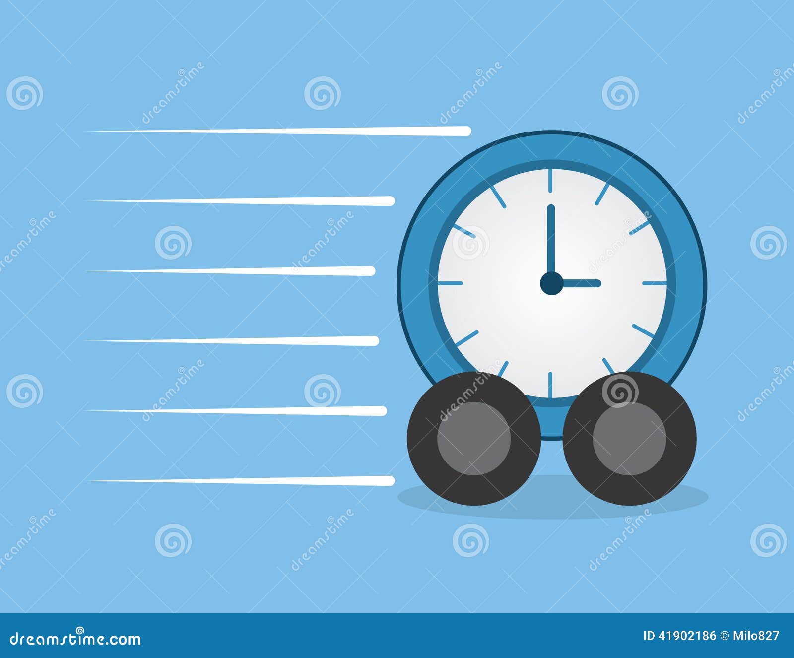 El Apresurar De Las Ruedas Del Reloj Ilustración del Vector ...