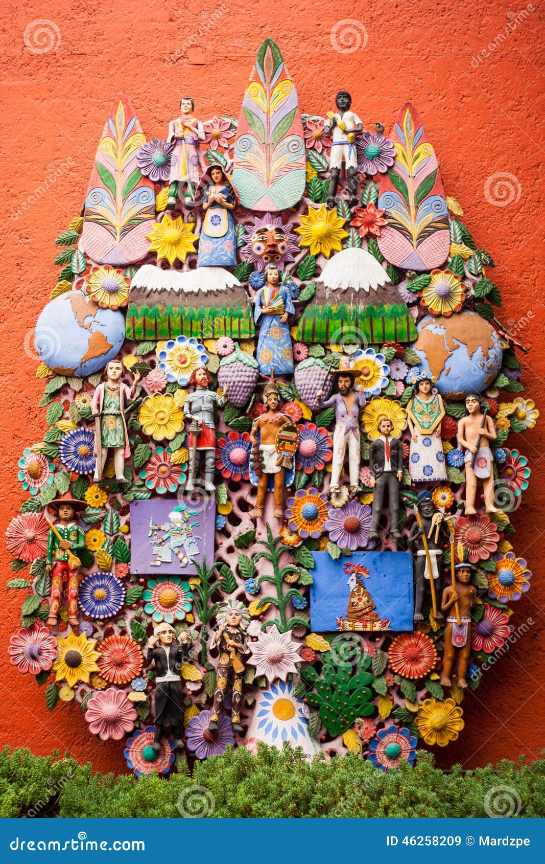 El Arbol De La Vida, the Tree of Life, an Aztec Tradition Stock Image ...