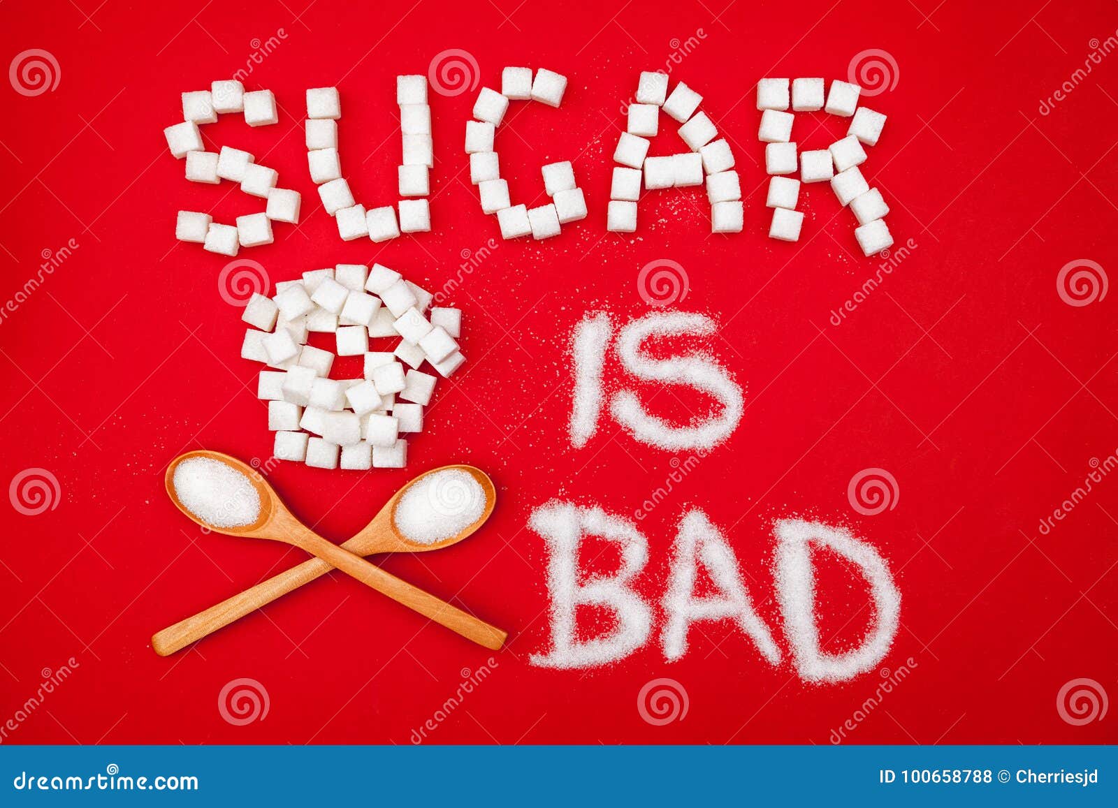 El Azúcar Es Malas Letras Hechas Del Azúcar Foto de archivo - Imagen de ...