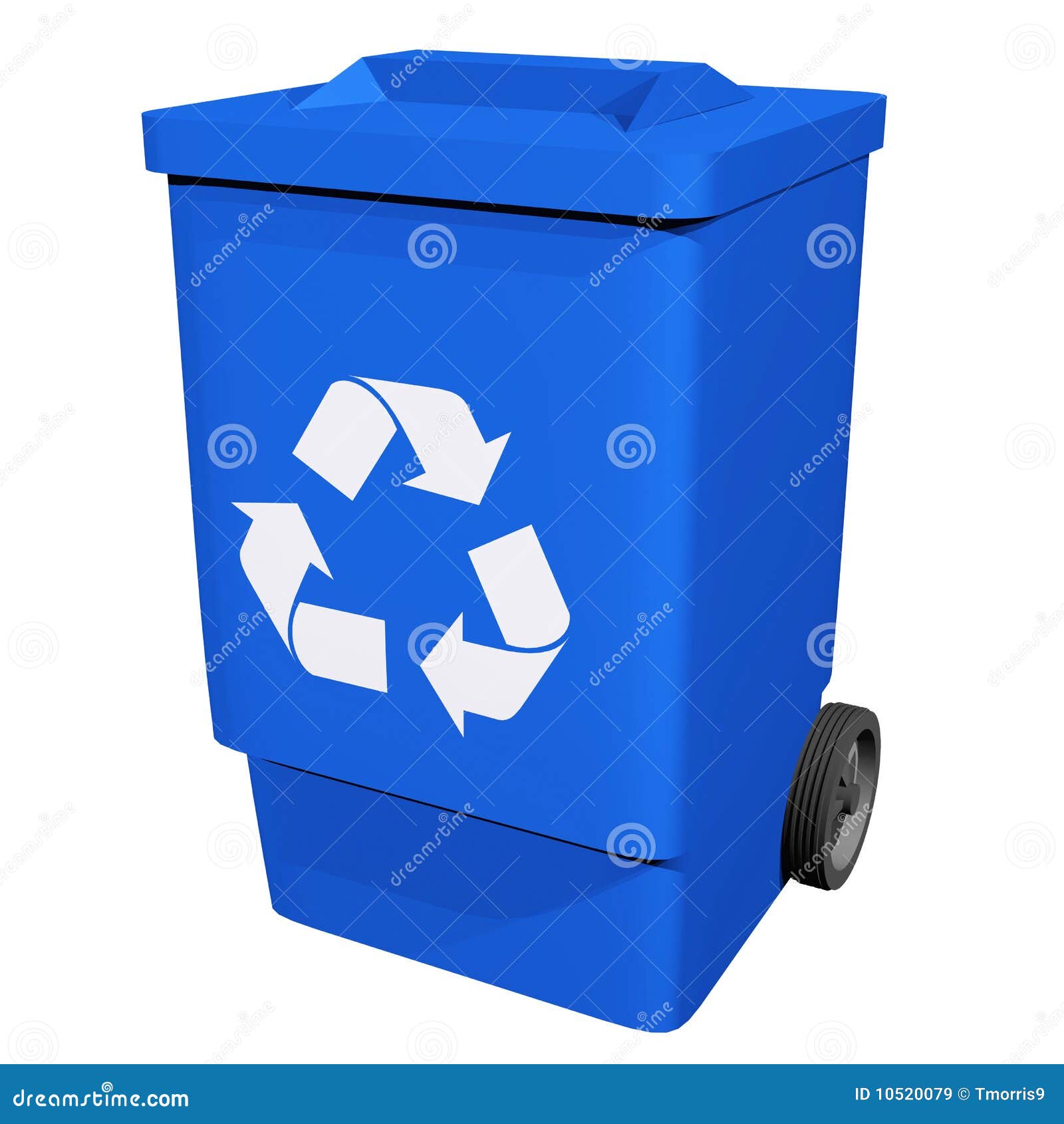 El Azul Recicla El Compartimiento Stock de ilustración - Ilustración de ...