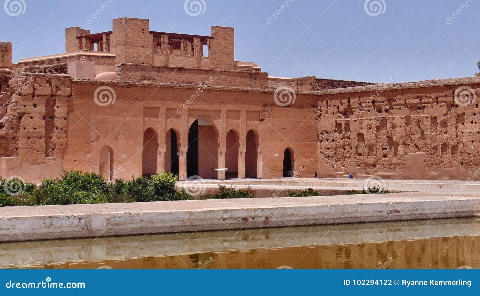 EL Badi Palace fotografia stock. Immagine di turismo - 102294122