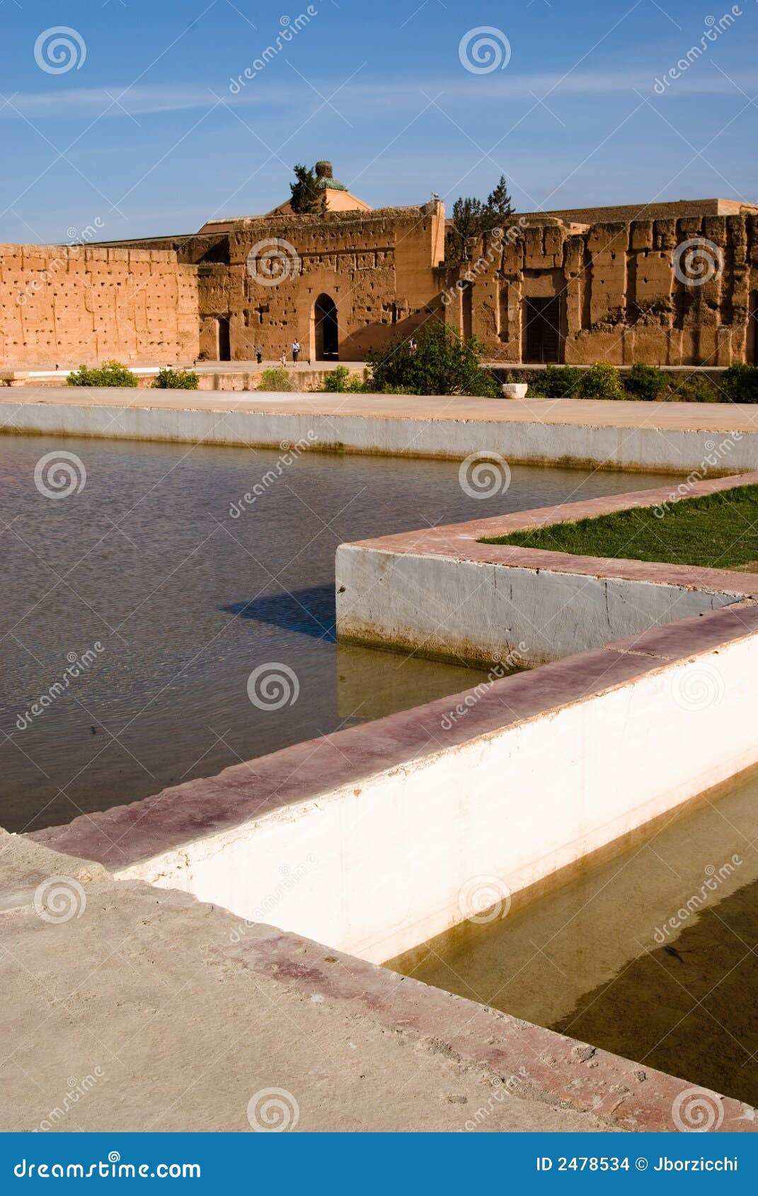 The El Badi Palace, Marrakech Stock Photo - Image of culture, arabic ...