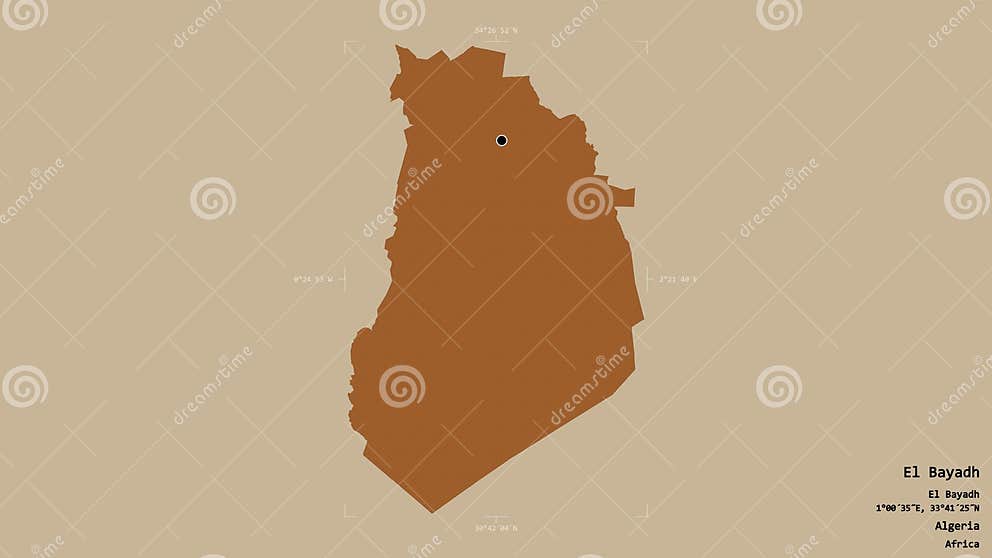 El Bayadh - Algeria. Bounding Box. Pattern Stock Illustration ...