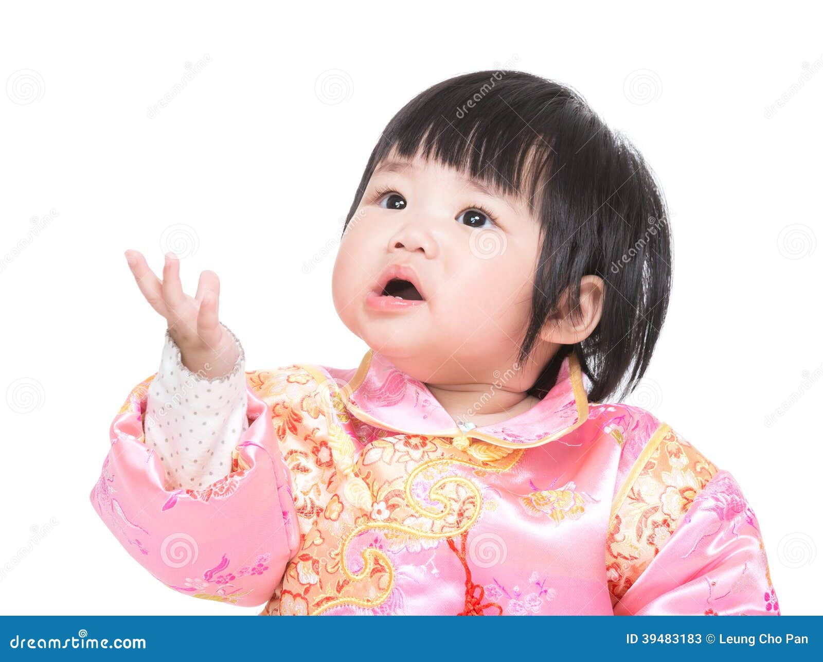 El Bebé Chino Da Adiós Beso Imagen de archivo - Imagen de beso, belleza ...