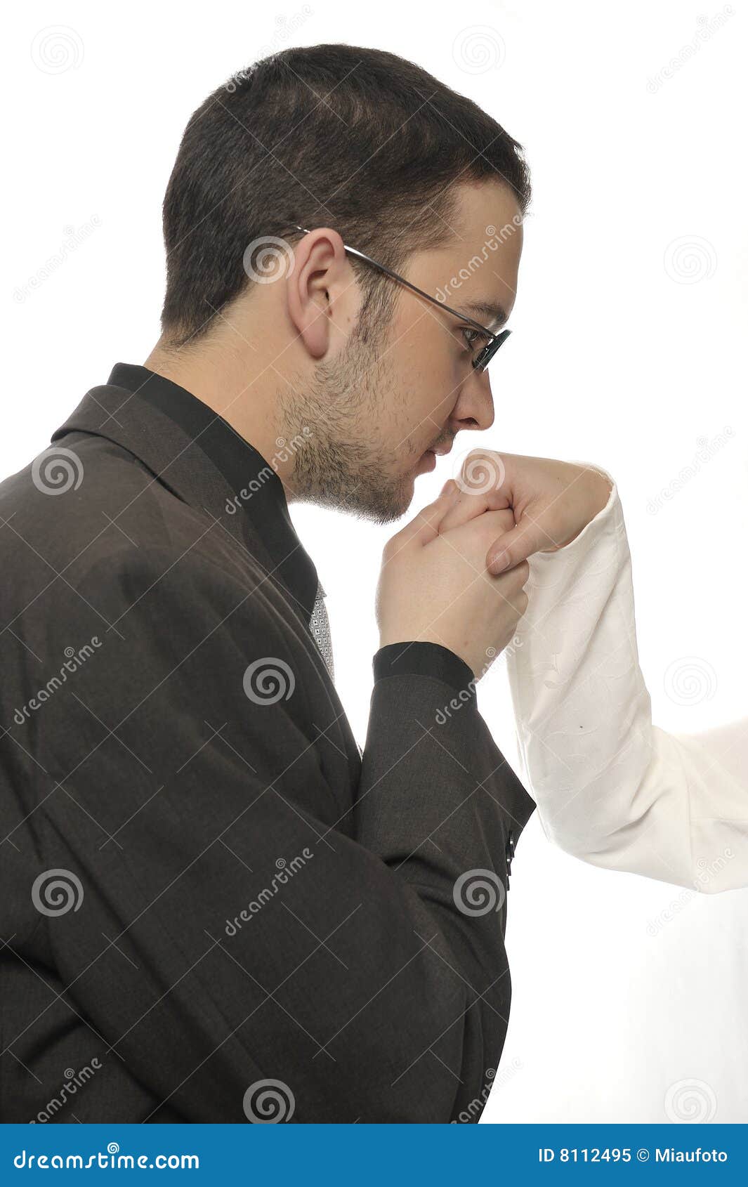 EL BESARSE imagen de archivo. Imagen de marido, cristales - 8112495