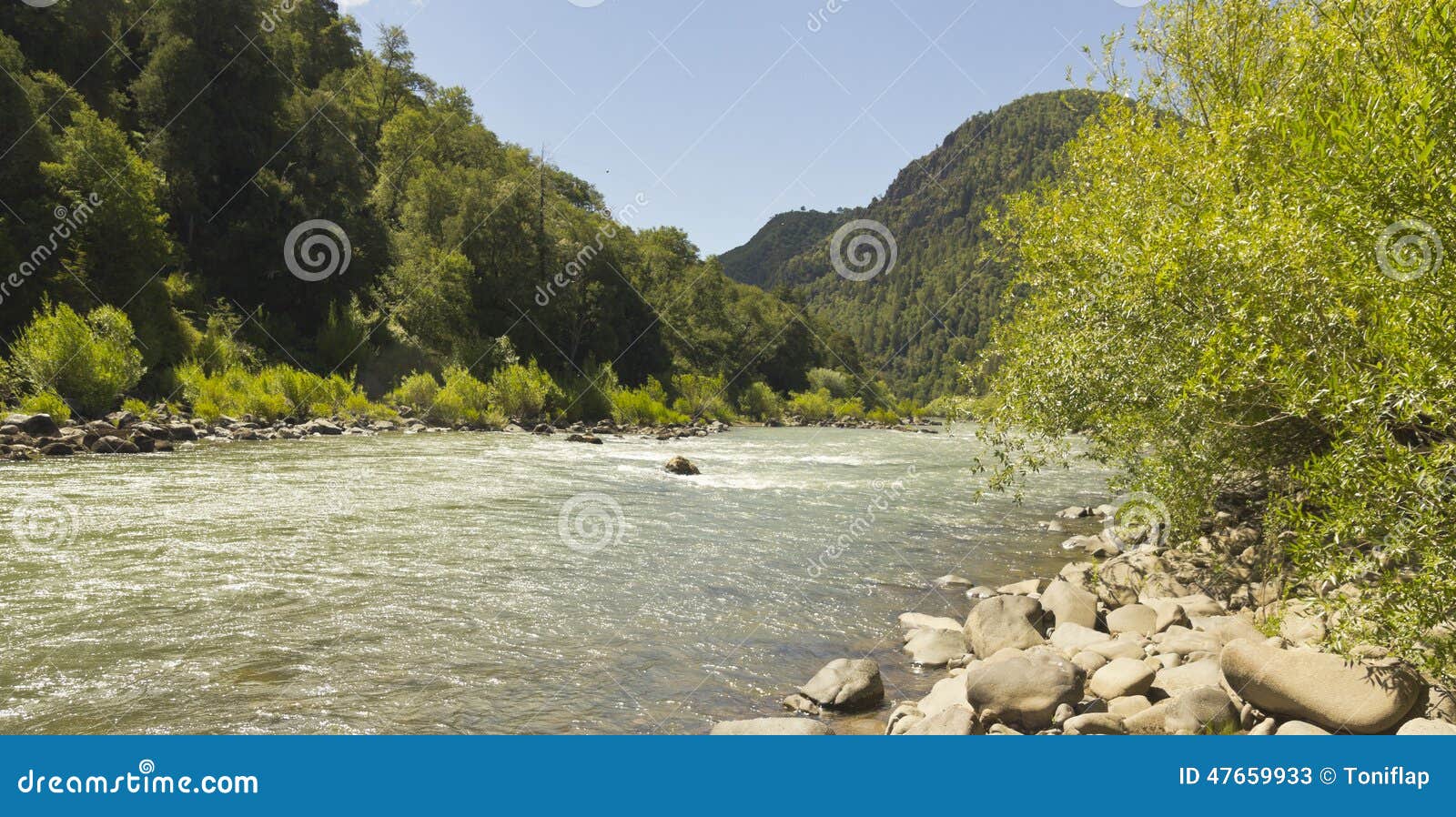 El bio bio río, Chile imagen de archivo. Imagen de exterior - 47659933