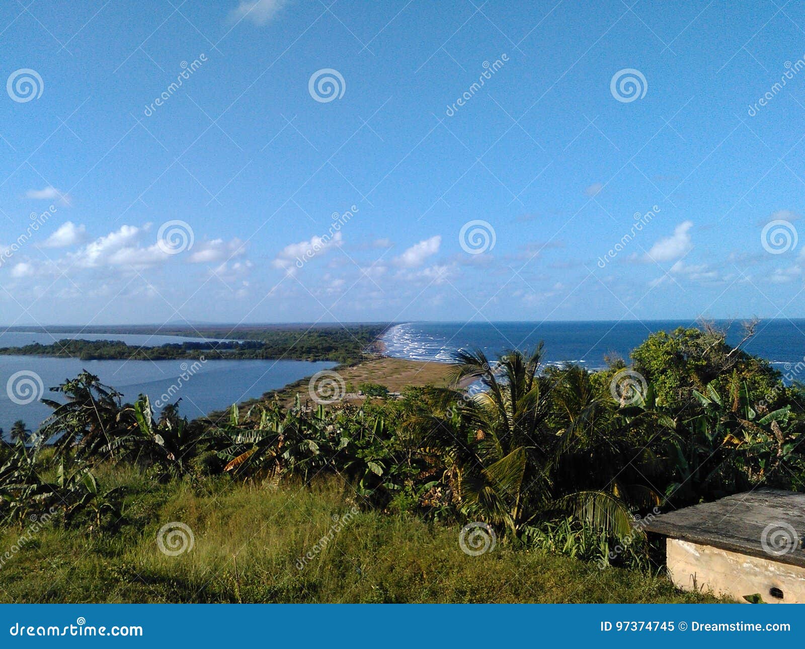 El bluff stock image. Image of carribean, bluff, nicaragua - 97374745