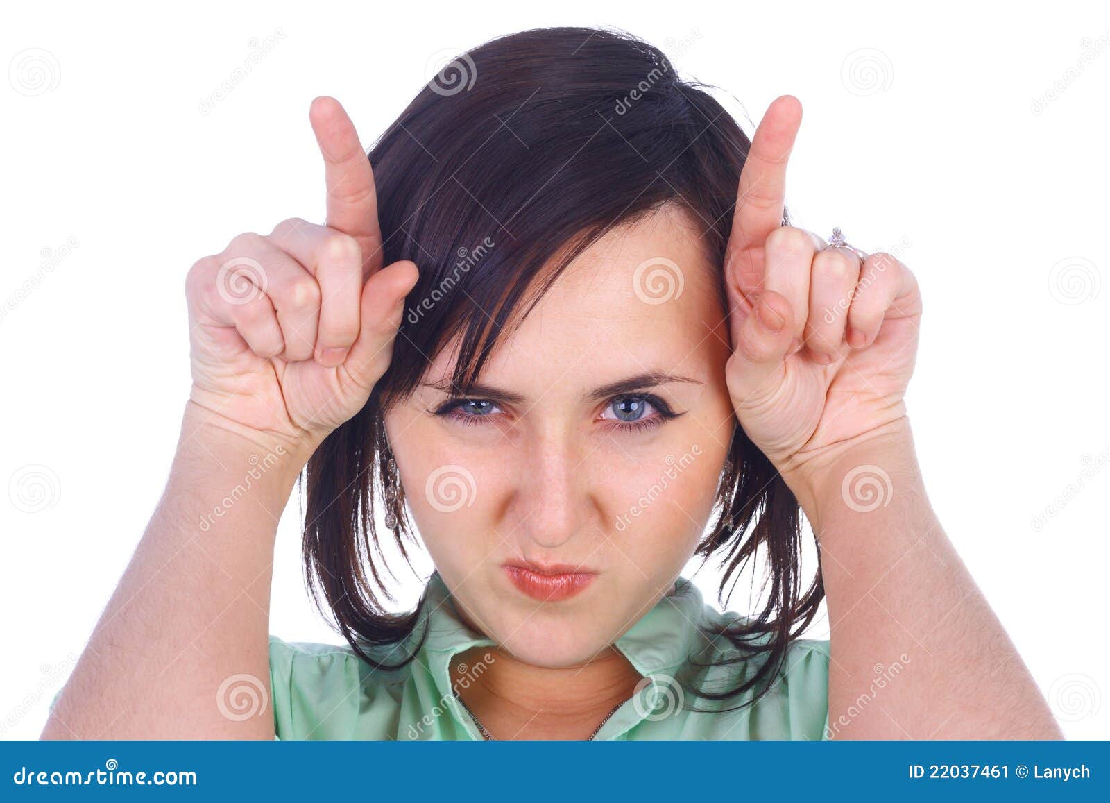 El bromear imagen de archivo. Imagen de hembra, pista - 22037461