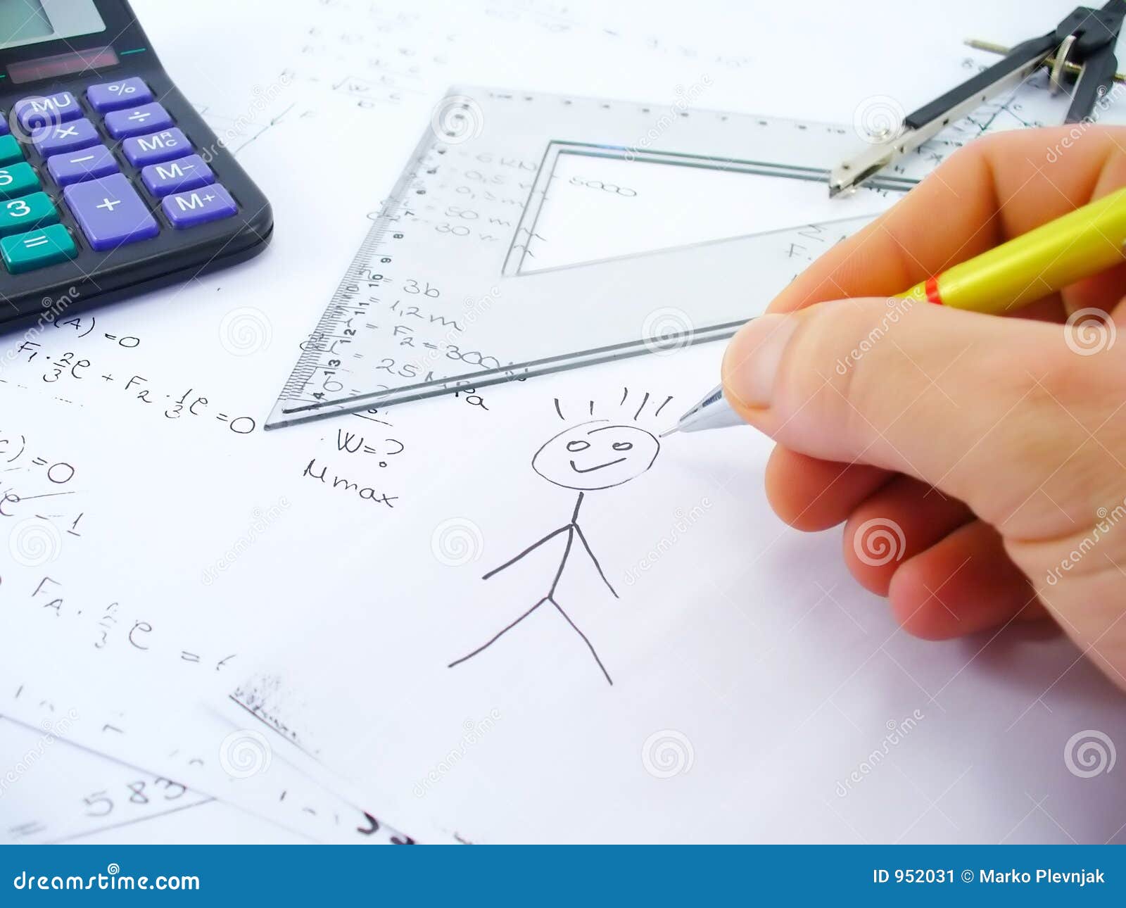 El bromear imagen de archivo. Imagen de oficina, ocio, examen - 952031