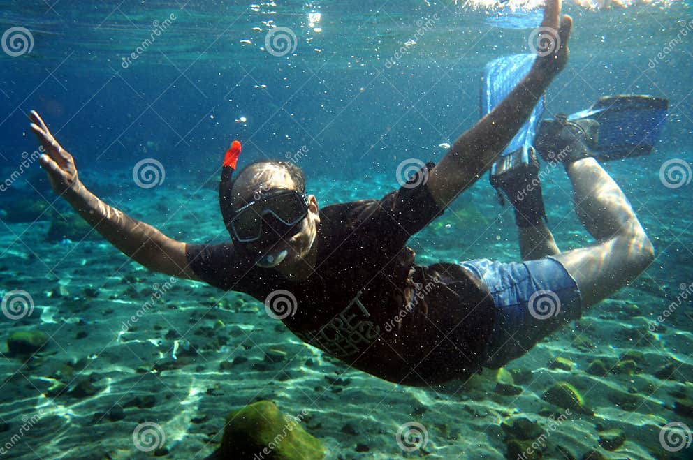 El bucear foto editorial. Imagen de lago, resorte, java - 37777206