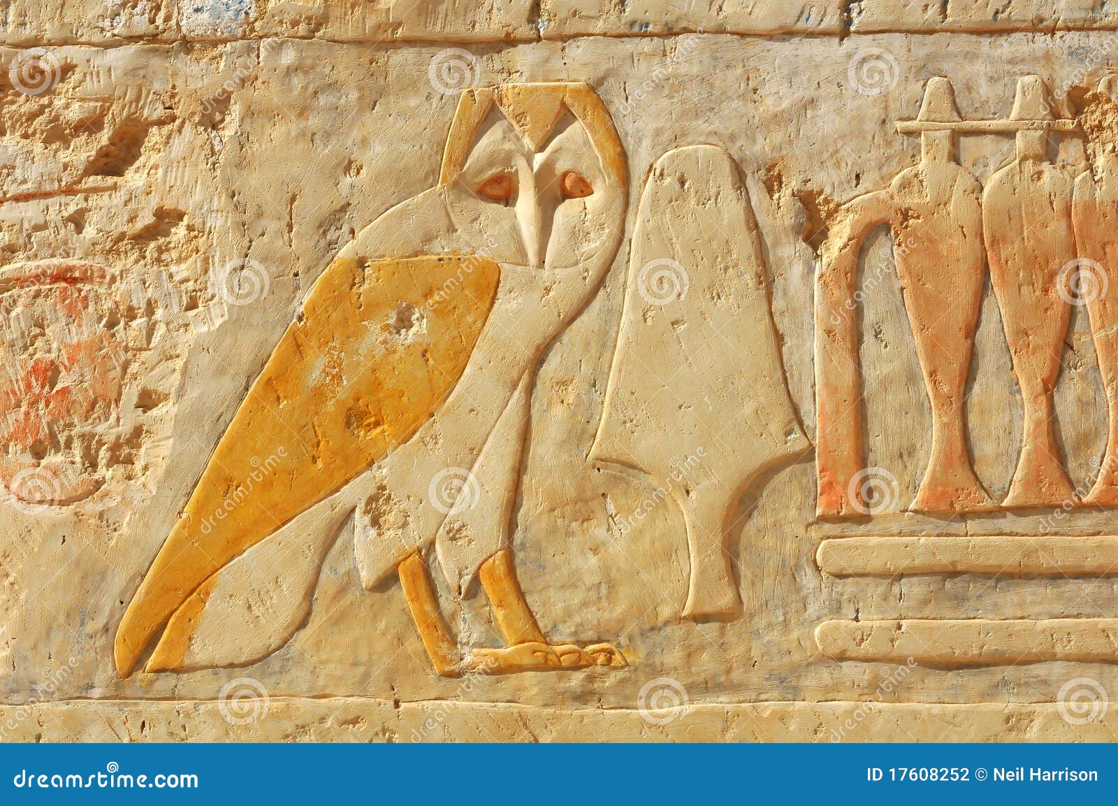 El buho egipcio foto de archivo. Imagen de estudio, imagen - 17608252