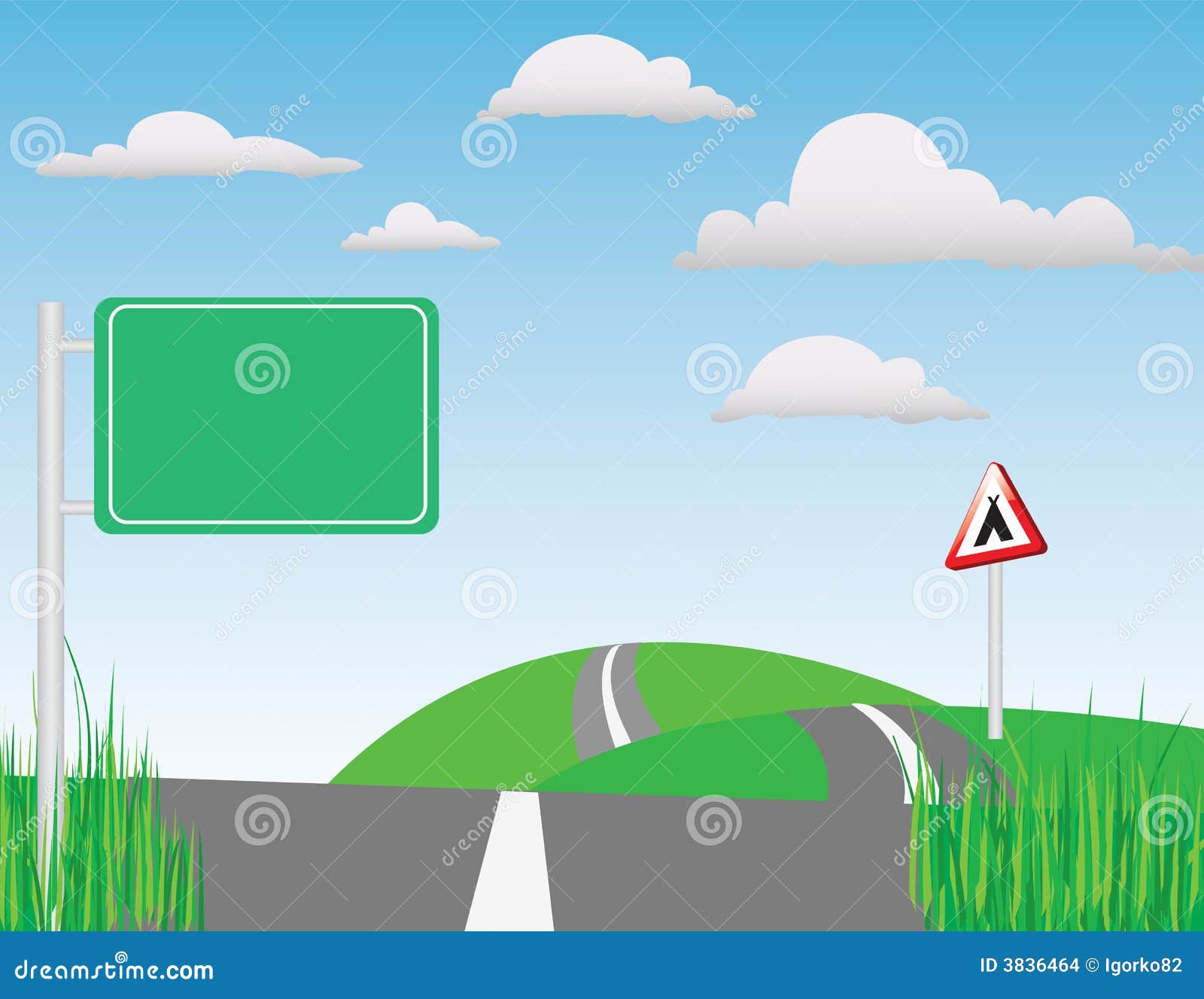 El camino (vector) ilustración del vector. Ilustración de palillo - 3836464