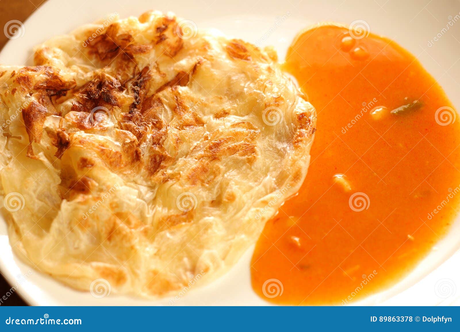 El Canai De Roti Es Un Plato Malasio Popular Foto de archivo - Imagen ...