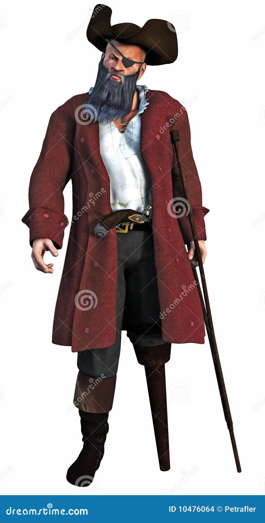 El capitán del pirata stock de ilustración. Ilustración de aislamiento ...