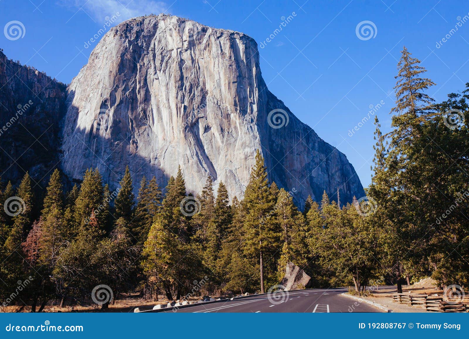 El Capitan in Yosemite Valley Stock Image - Image of valley, national ...