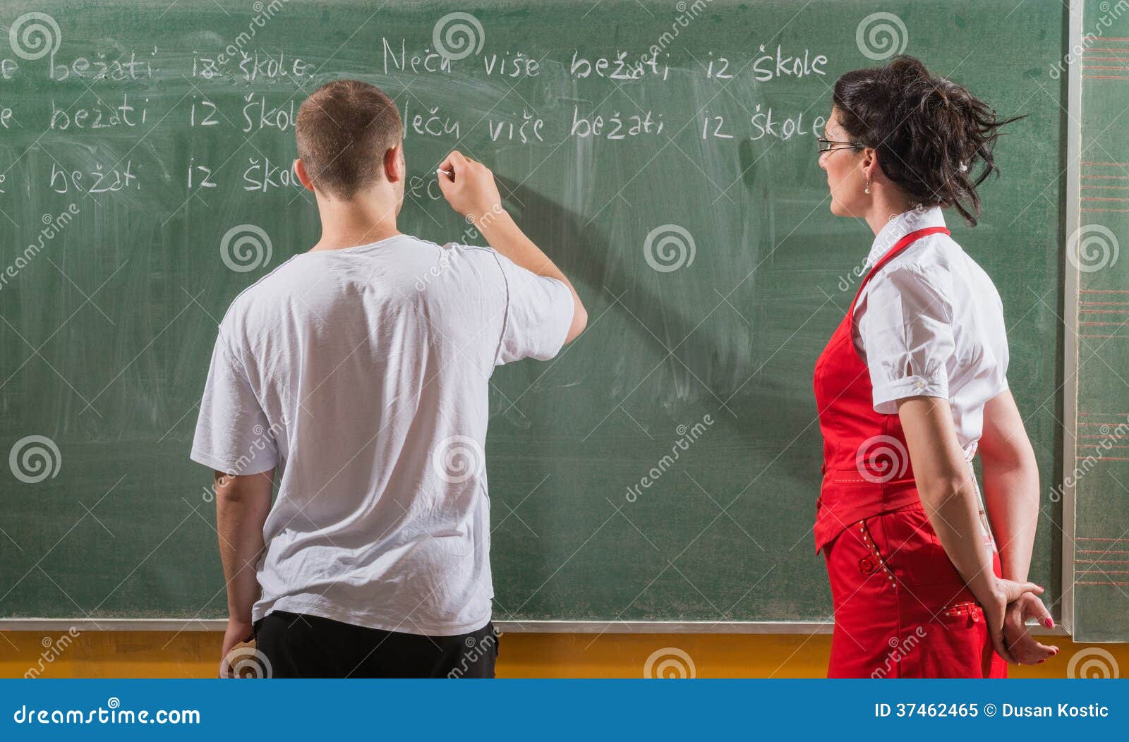 El castigo de la escuela imagen de archivo. Imagen de escriba - 37462465