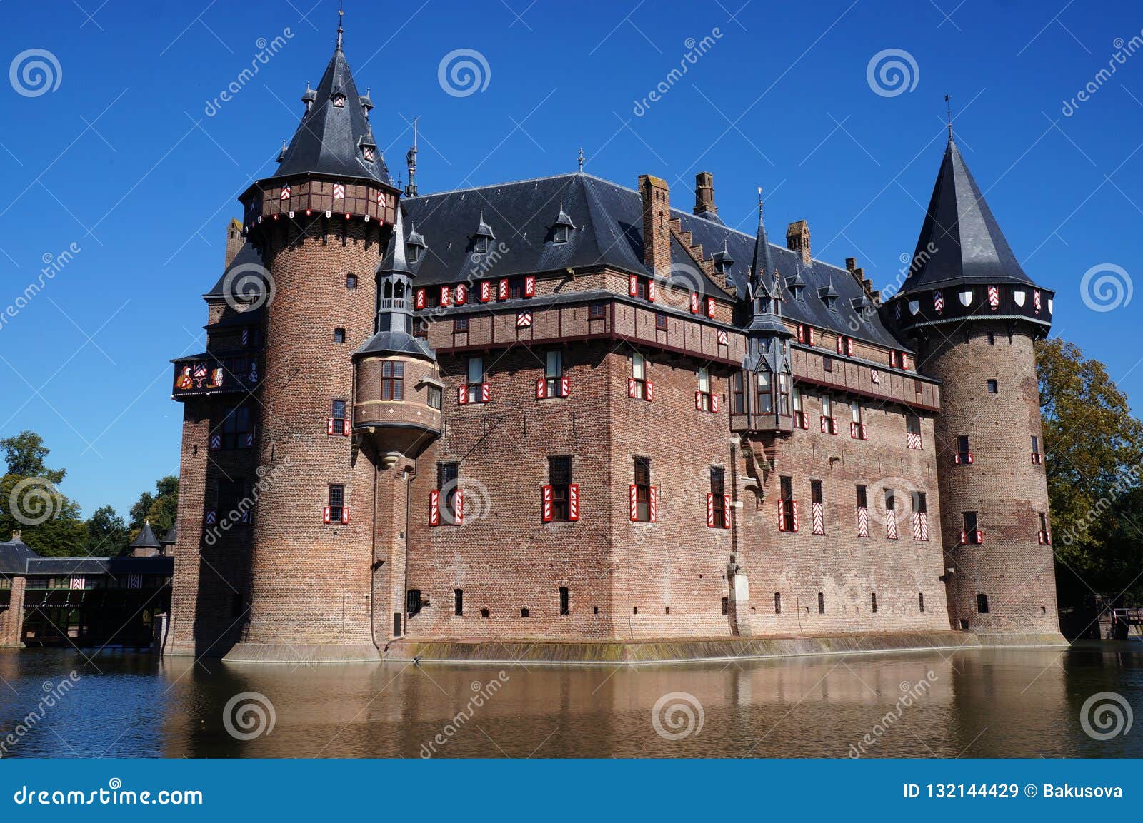 El Castillo Famoso De De Haar Imagen de archivo editorial - Imagen de ...
