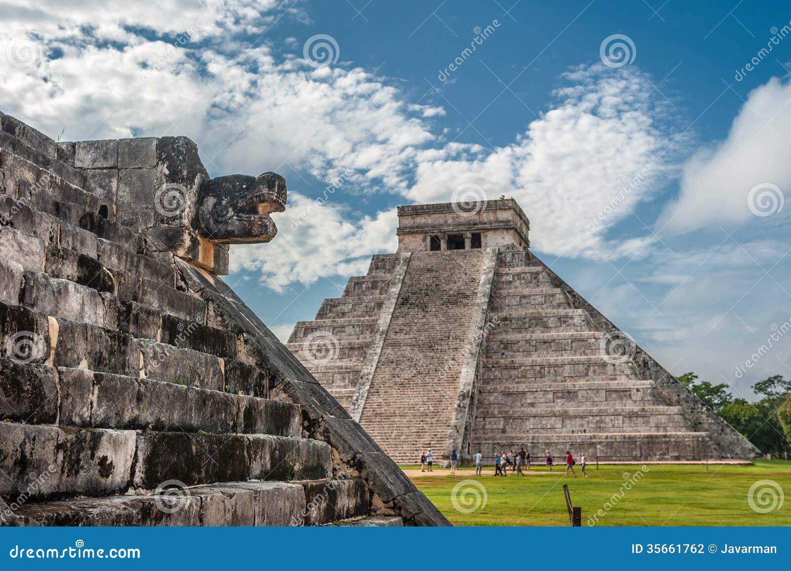 El Castillo Temple Of Kukulkan, Chichen Itza, Mexico Royalty-Free Stock ...