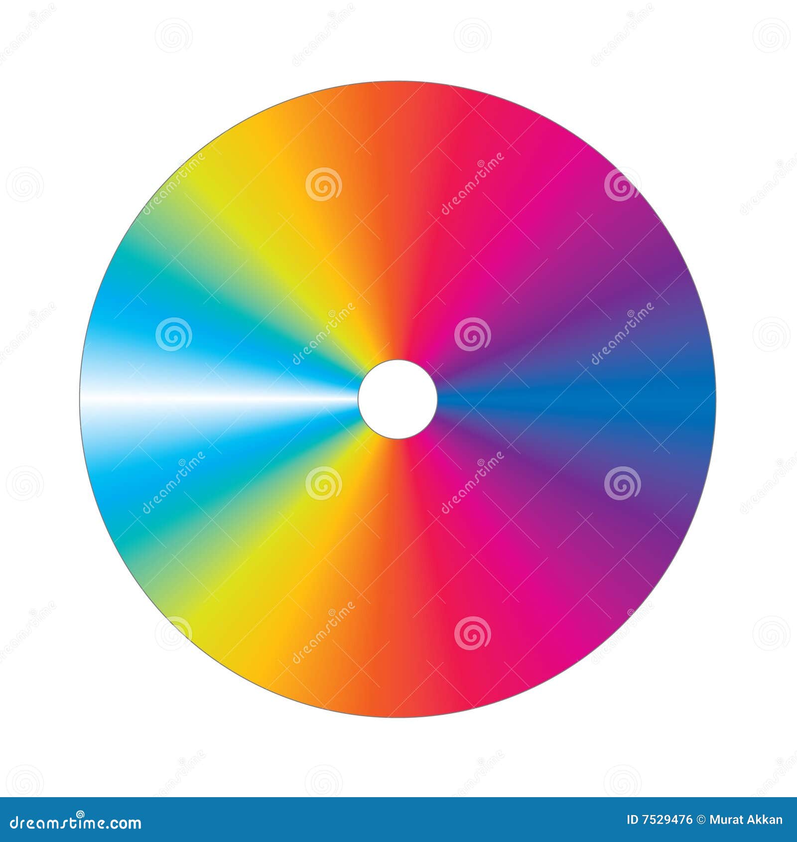 El Cd es colorido ilustración del vector. Ilustración de internet - 7529476