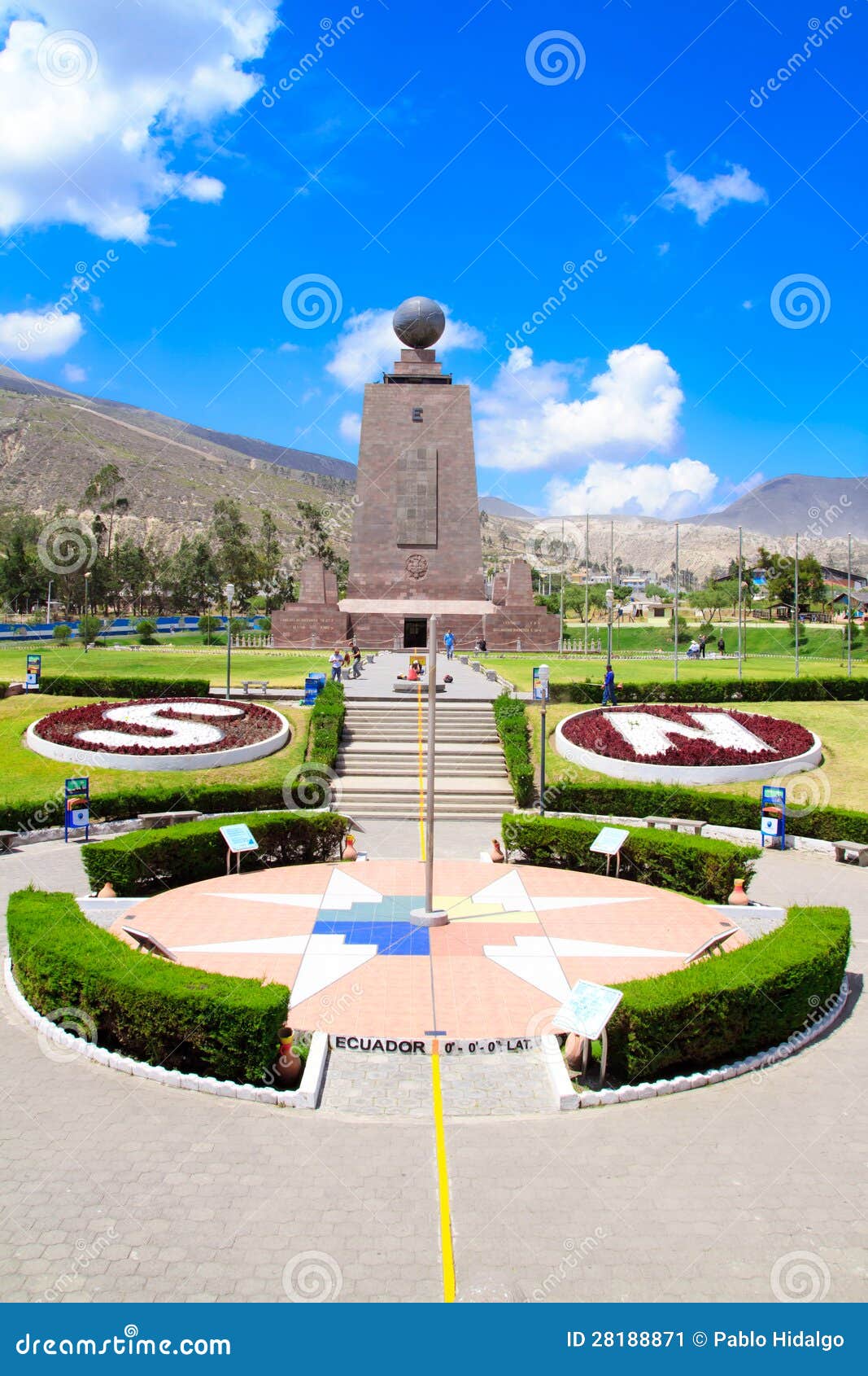 El Centro Del Mundo, Ecuador. Imagen de archivo - Imagen de aéreo ...